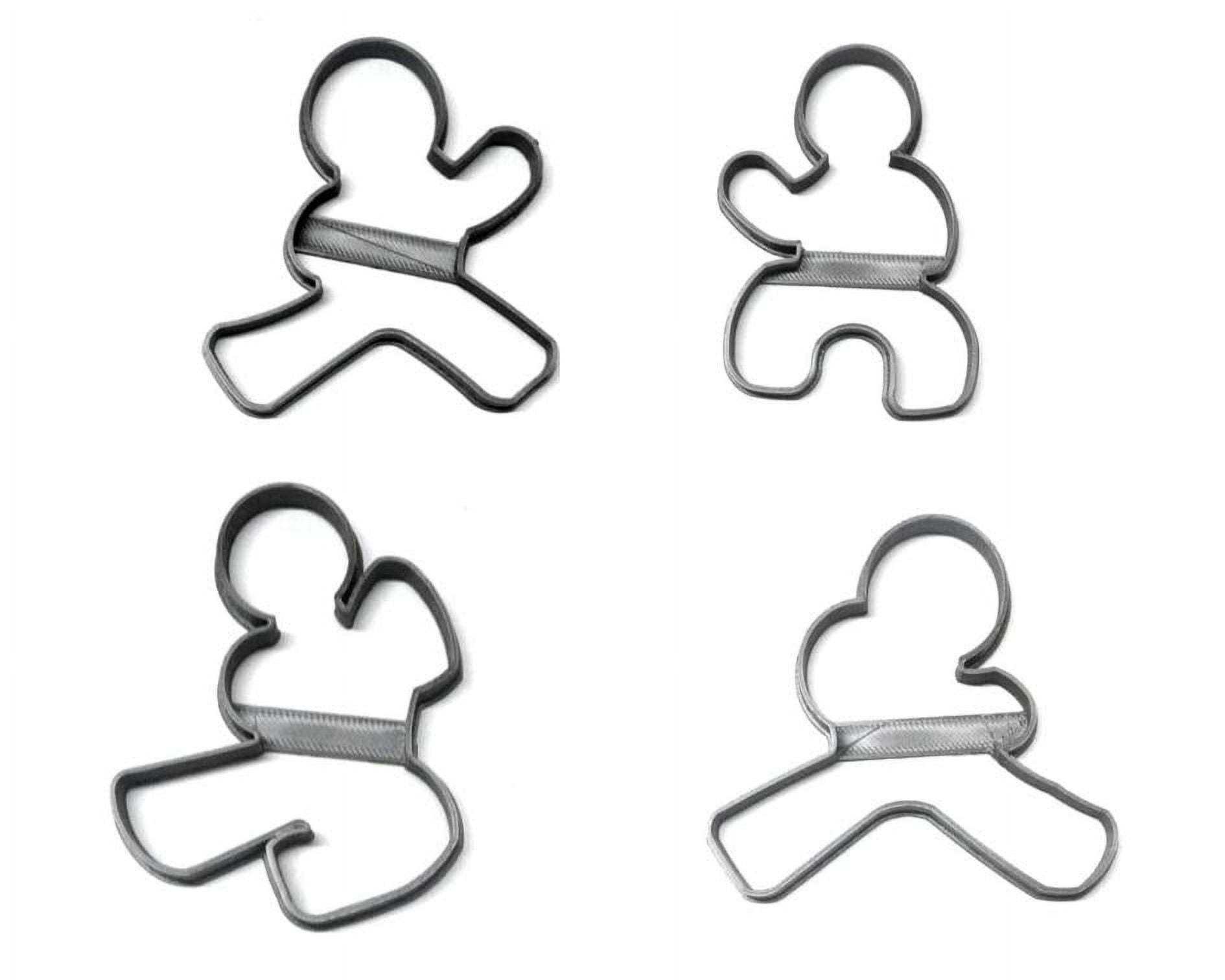 Ninjabread Ninja Gingerbread Men Christmas Set Of 4 Cookie Cutters USA ...