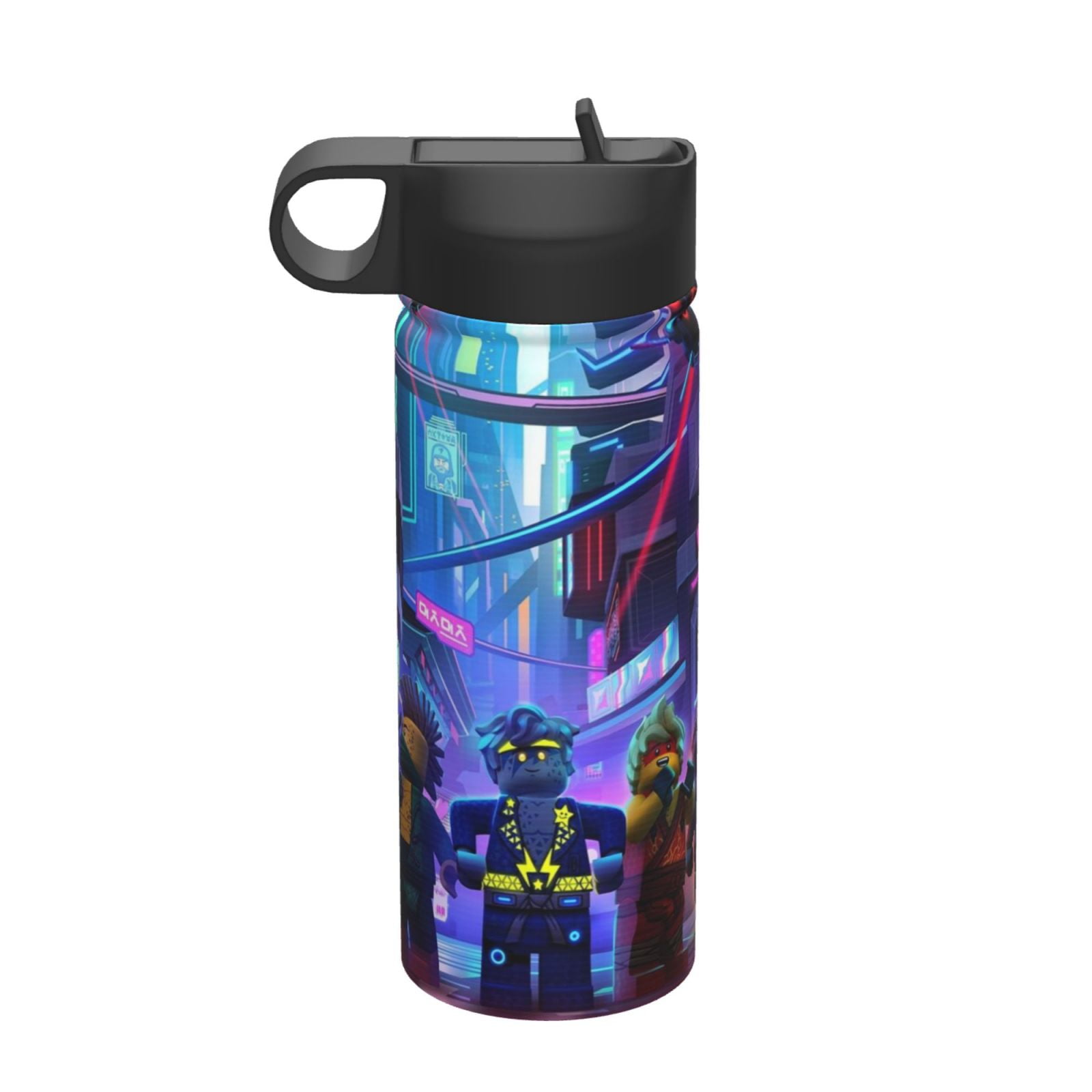 Ninjago 18 Oz Insulated Water Bottle, Reusable Stainless Steel Metal ...
