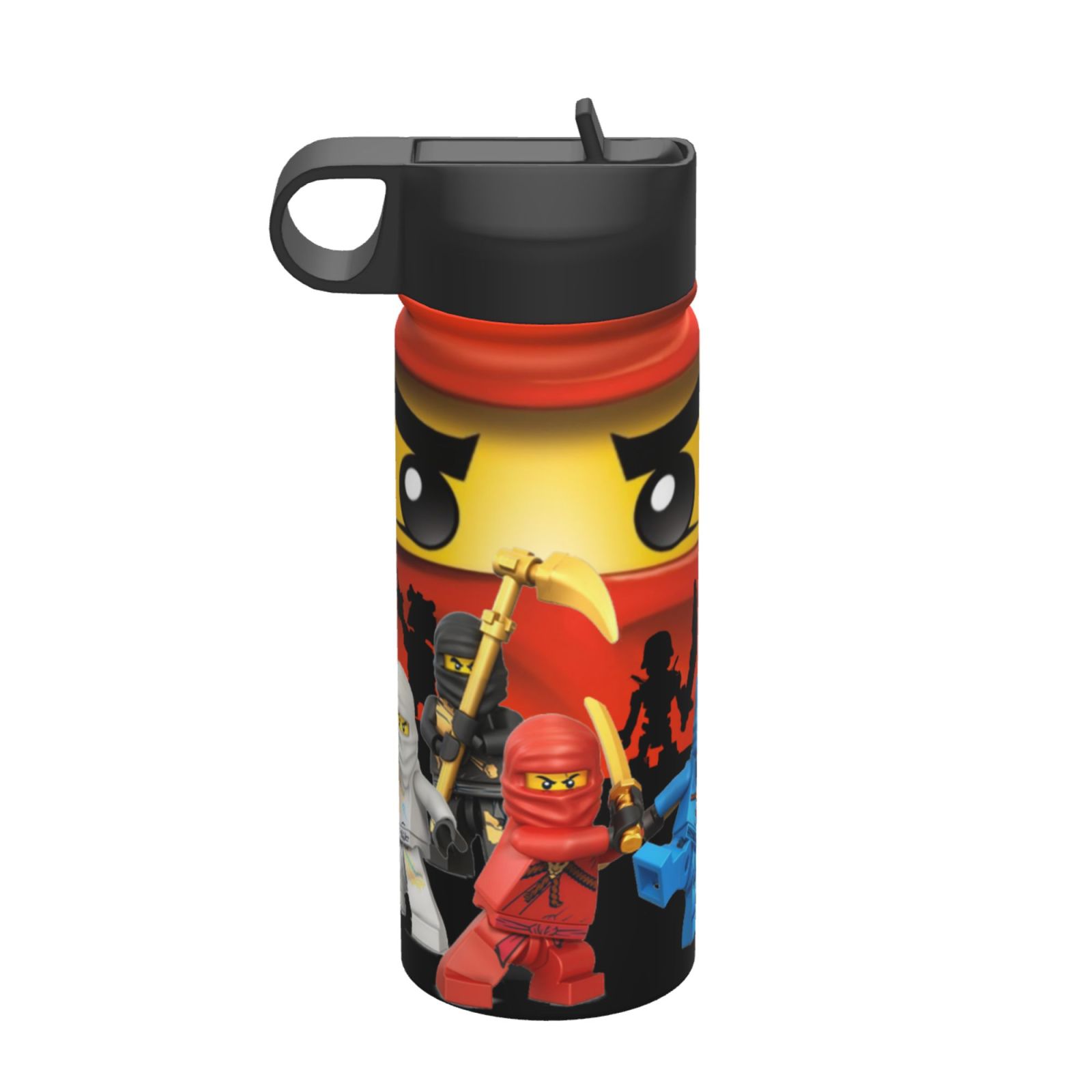 Ninjago 18 Oz Insulated Water Bottle, Reusable Stainless Steel Metal ...