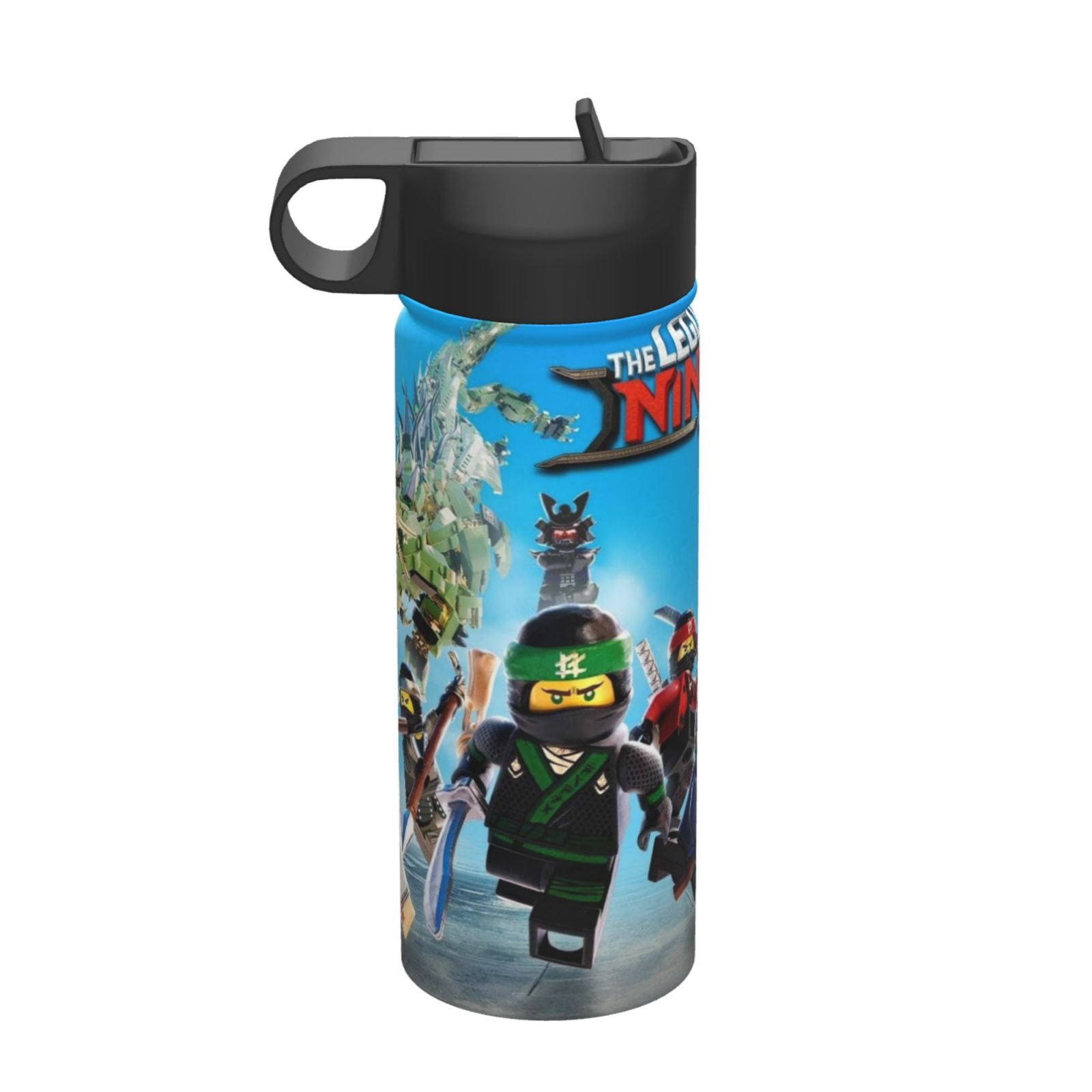 Ninjago 18 Oz Insulated Water Bottle, Reusable Stainless Steel Metal ...