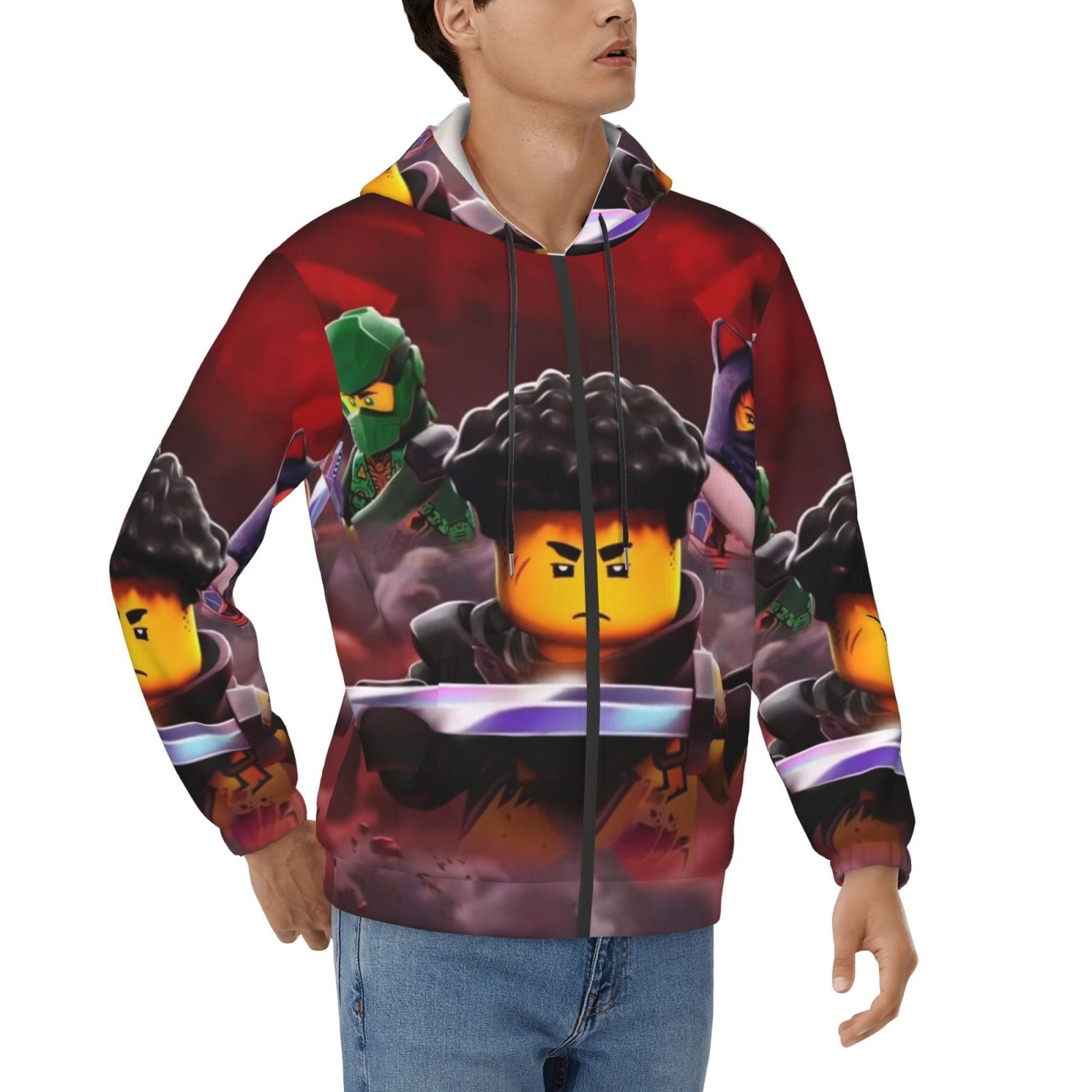 Ninjago 3D Printed Cartoon Hoodies, Unisex Cosplay Sweatshirt Costume ...