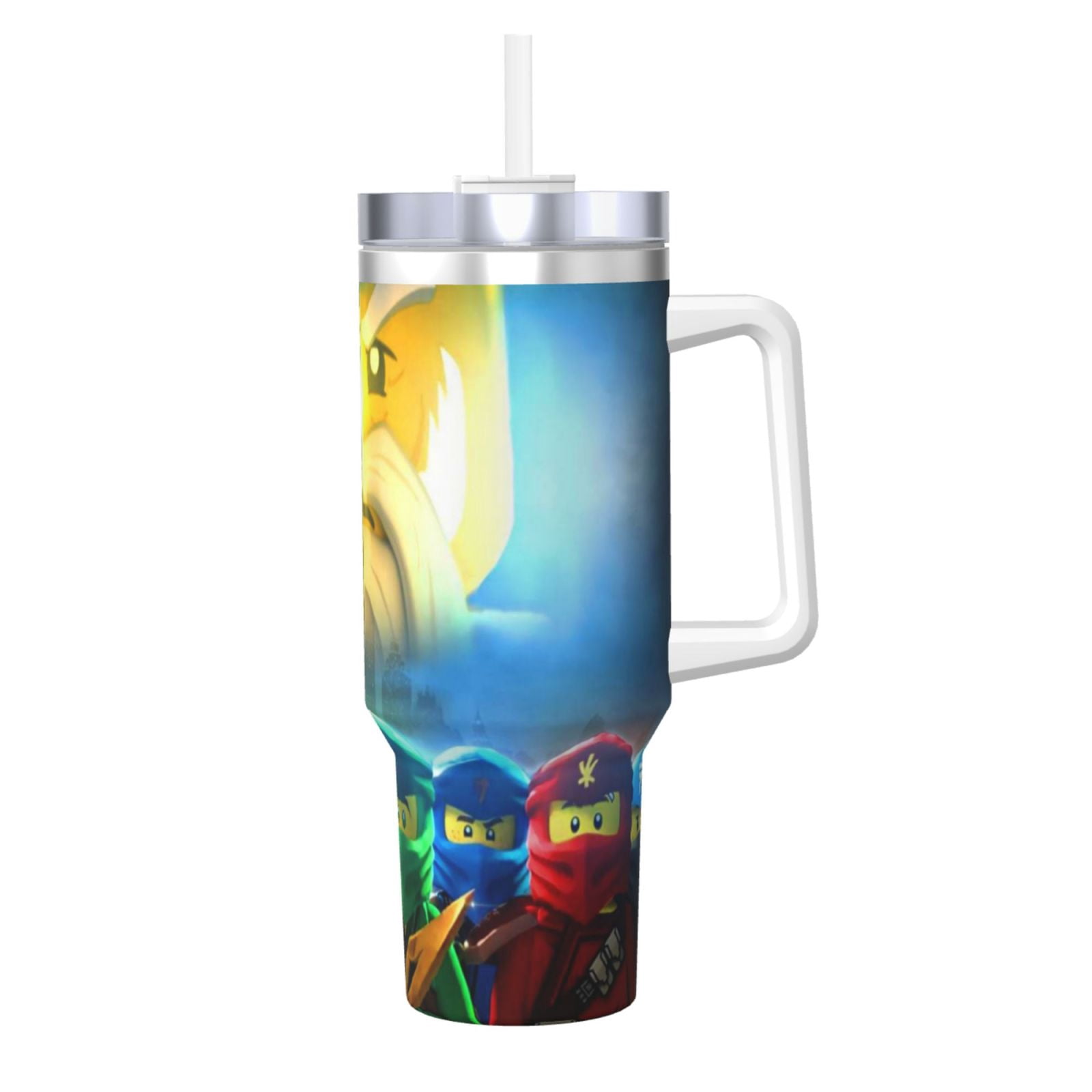 Ninjago 40 Oz Stainless Steel Tumbler Car Cup Insulated Water Bottle ...