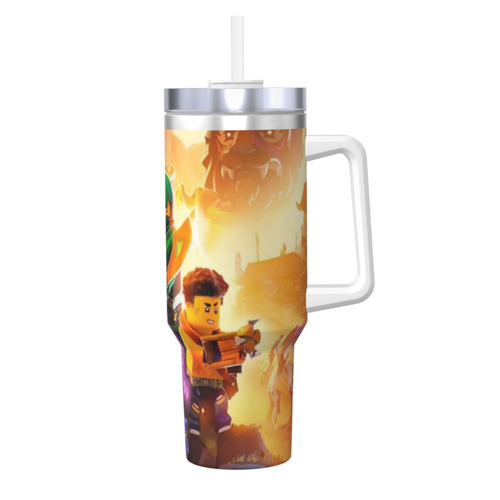 Ninjago 40 Oz Stainless Steel Tumbler Car Cup Insulated Water Bottle ...