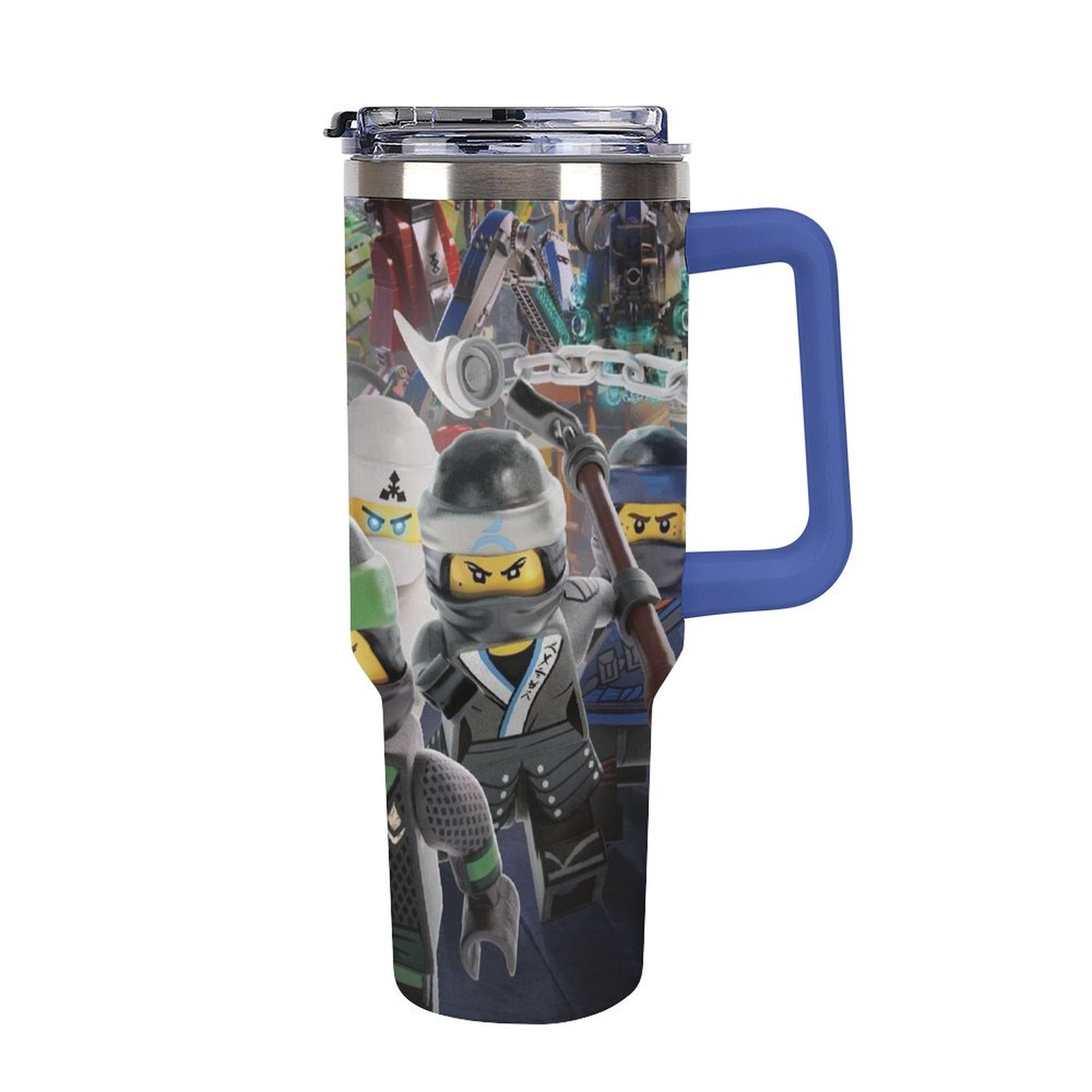 Ninjago 40 Oz Tumbler With Handle And Straw, Stainless Steel Vacuum ...