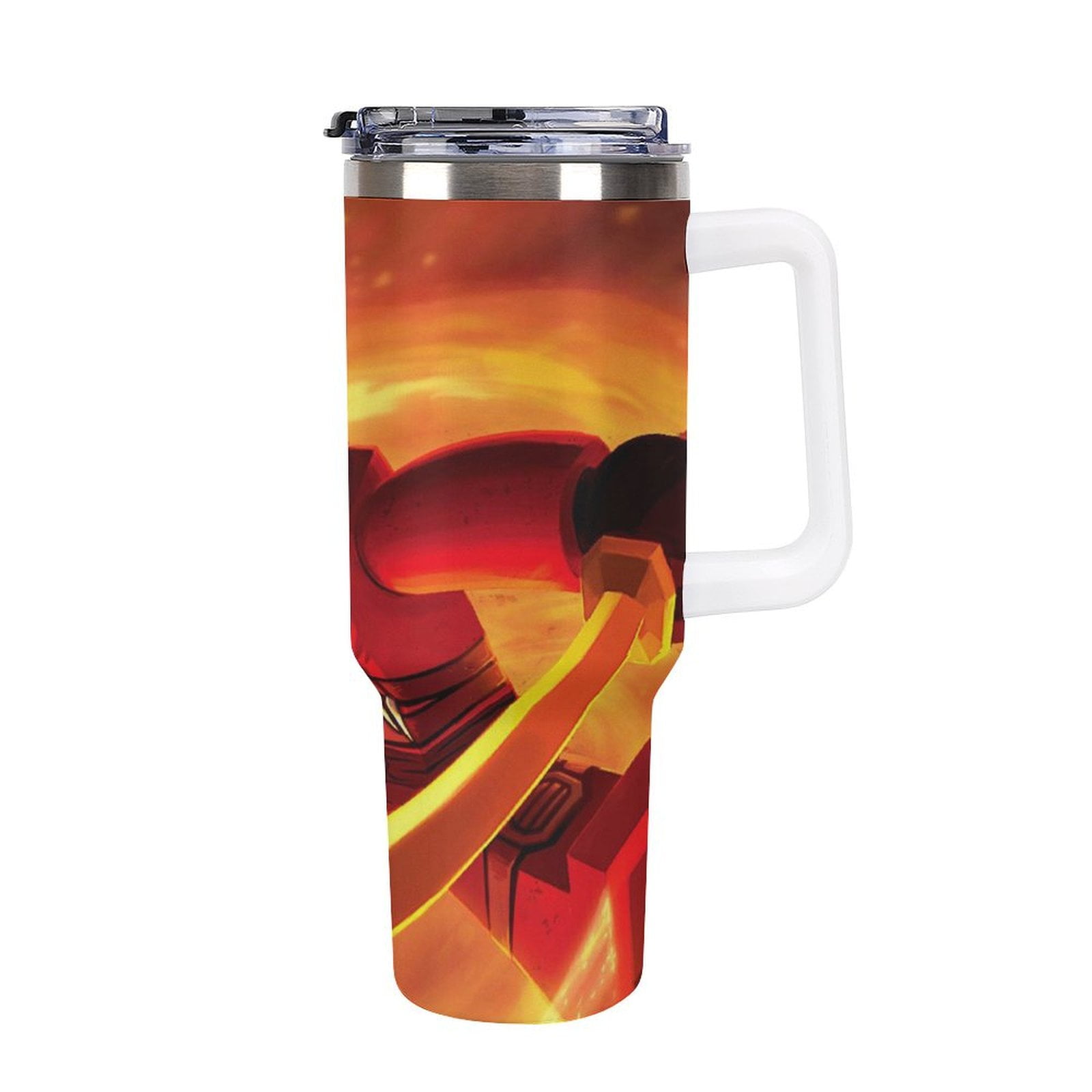 Ninjago 40 Oz Tumbler With Handle And Straw Lid, Stainless Steel Vacuum ...