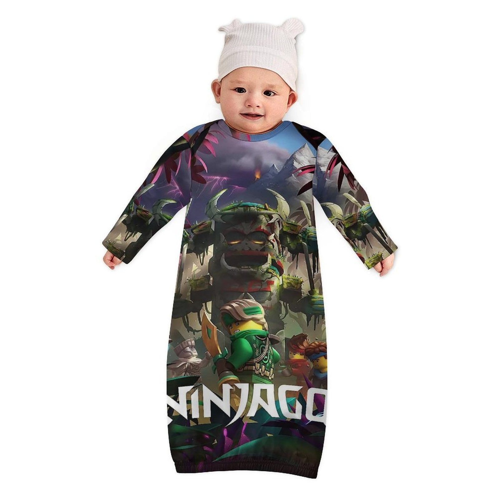 Ninjago Baby Boy And Girls Sleeper Gown Newborn to Infant - Walmart.com