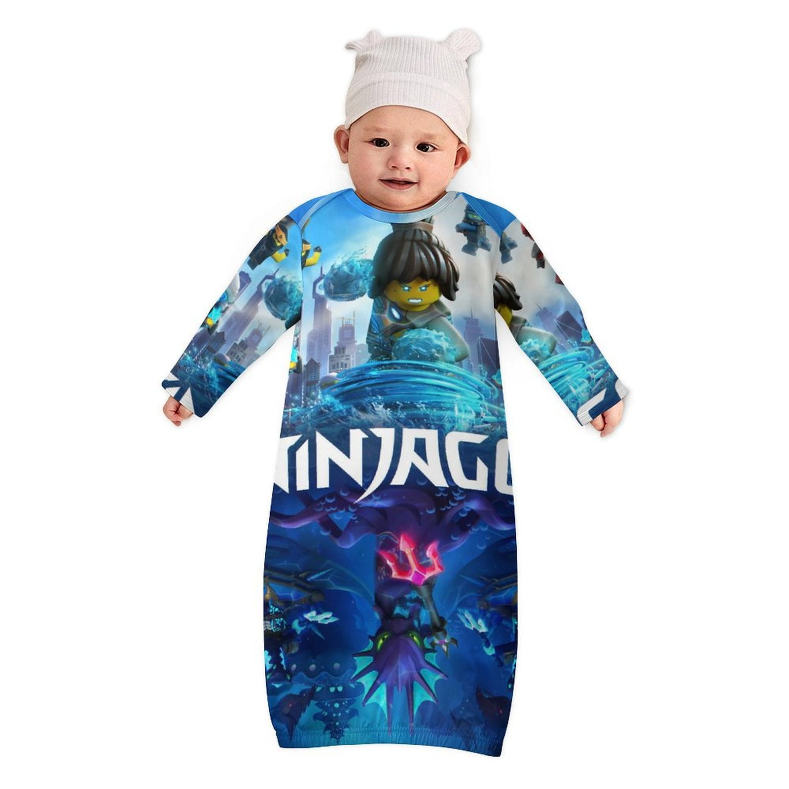 Ninjago Baby Boy And Girls Sleeper Gown Newborn to Infant - Walmart.com