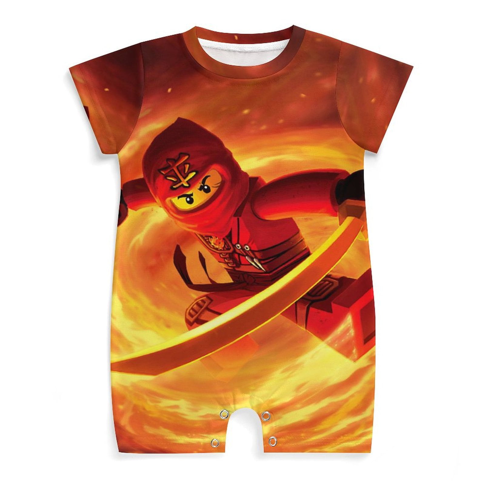 Ninjago Baby Boy Girl Short Sleeve Romper Clothing Set Print Cartoon ...