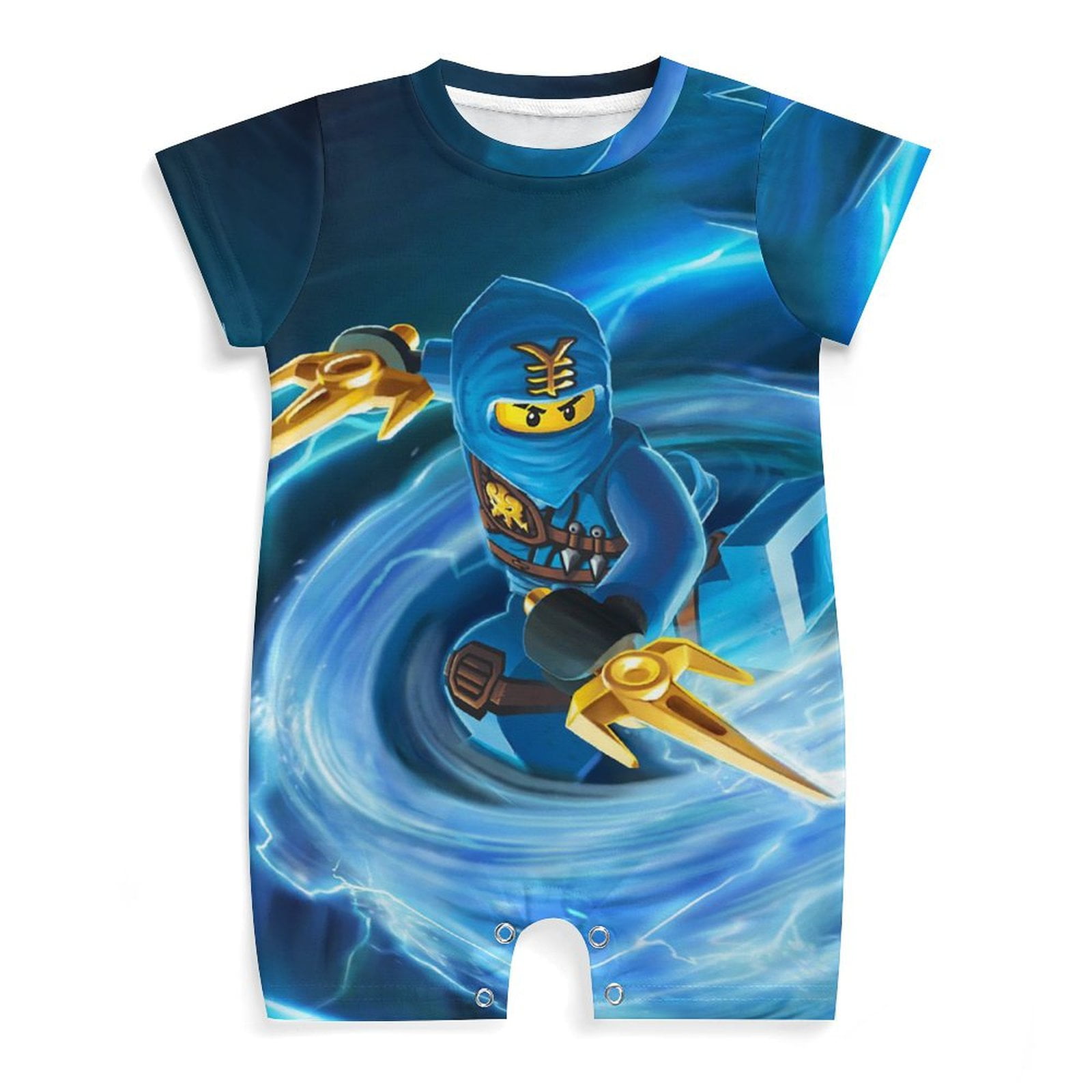 Ninjago Baby Boy Girl Short Sleeve Romper Clothing Set Print Cartoon ...