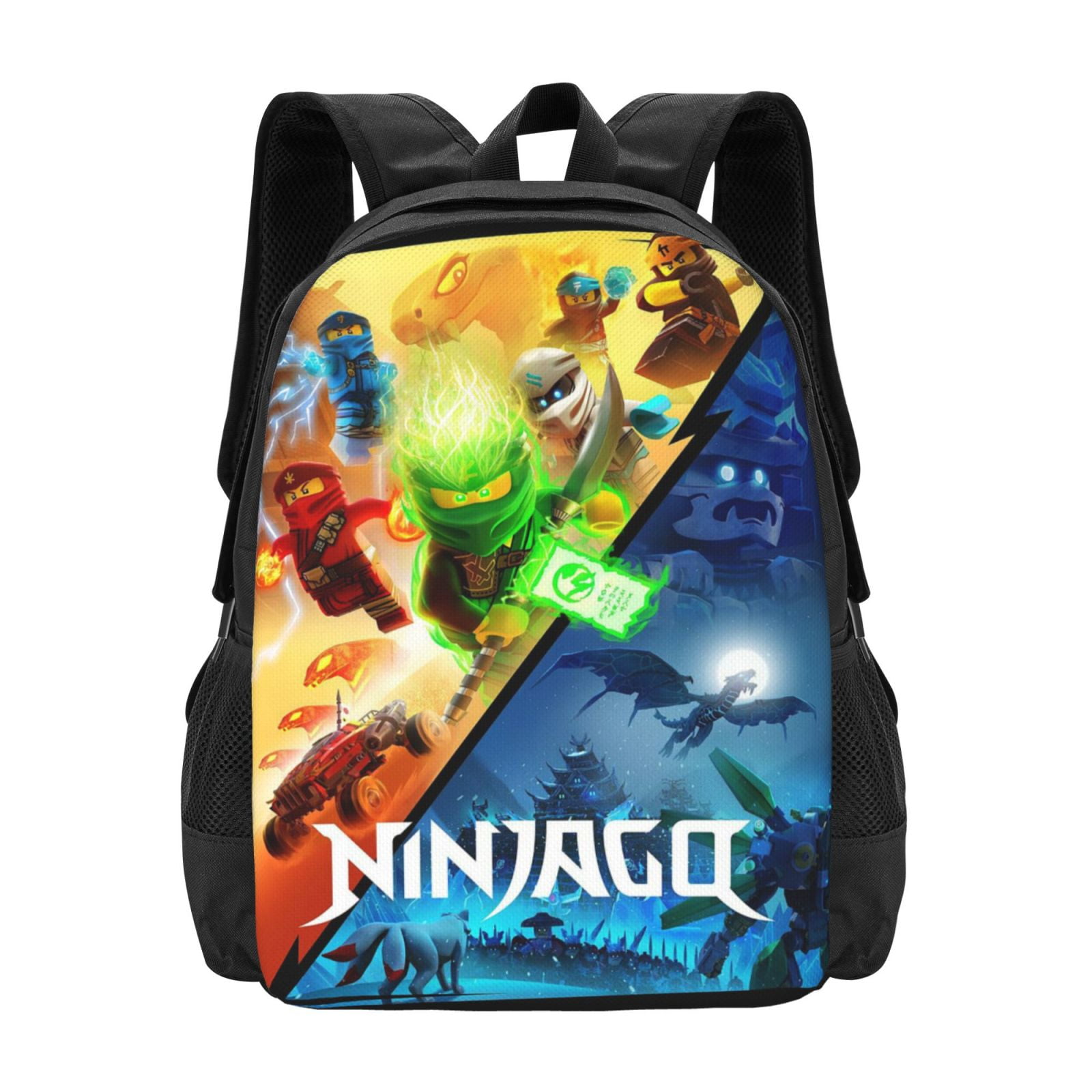 Ninjago Backpack Cartoon Anime Backpack 16inch Backpacks Laptop Travel ...
