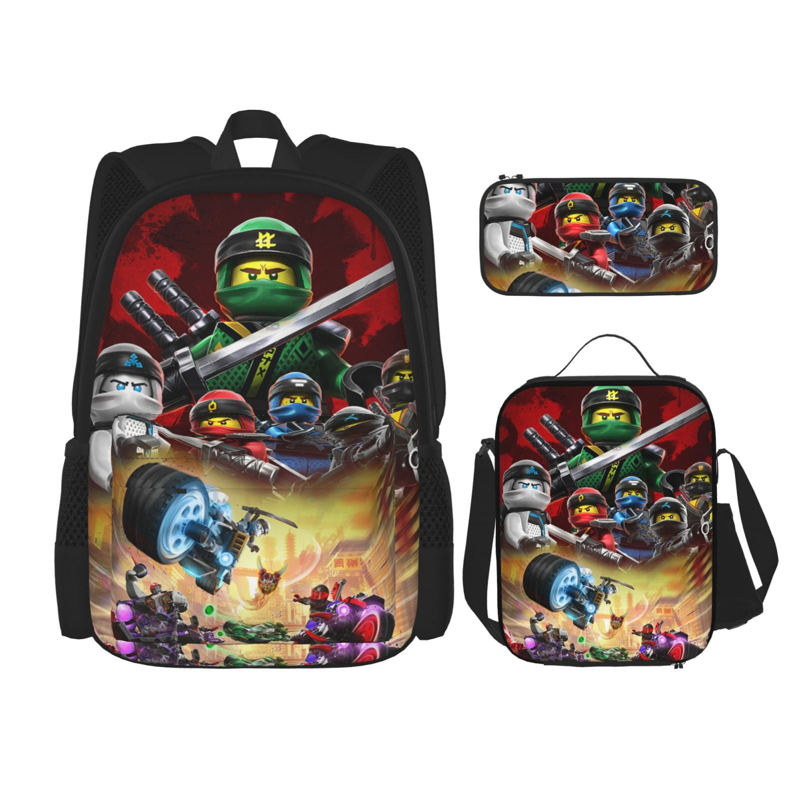 Ninjago Backpack Casual backpack duffel bag combo three-piece set ...