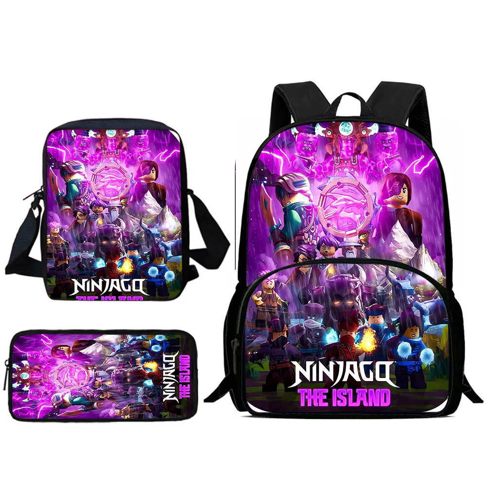 Ninjago Backpacks Cartoon Print Leisure Sports Travel Multifunctional ...