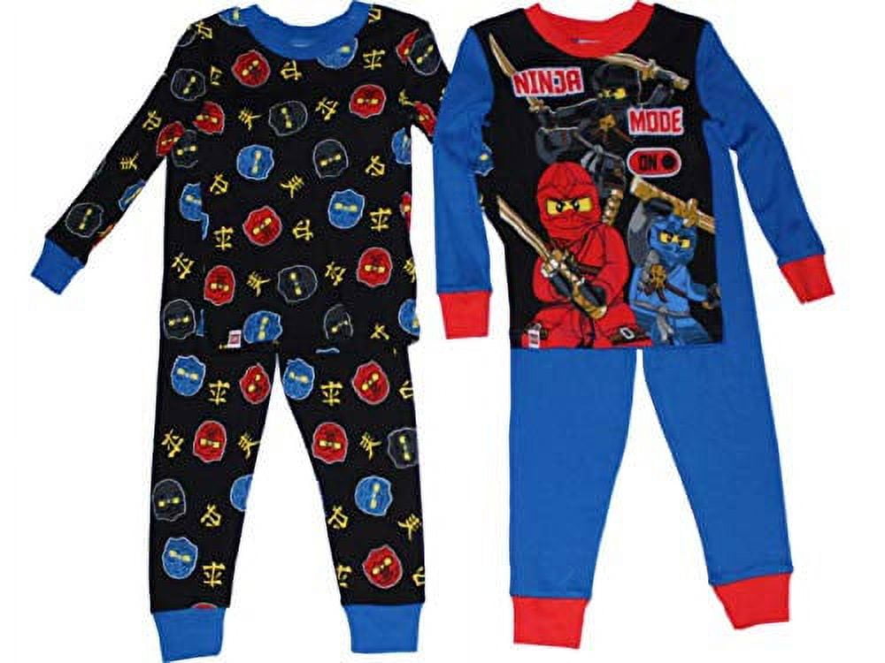 Ninjago Boys Cotton Pajamas 2-Pack (4) - Walmart.com