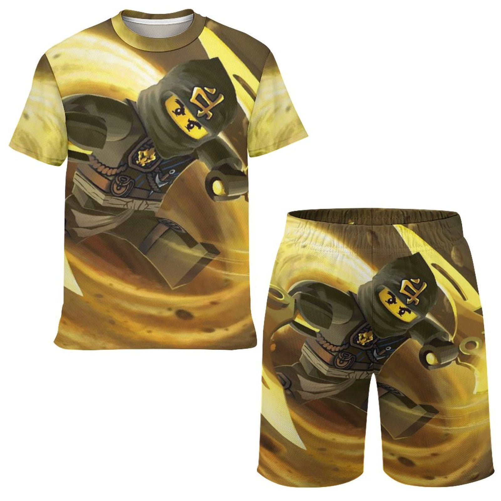 Ninjago Boys Girls Short Sleeve Mesh T-Shirt And Shorts Outfit Set ...