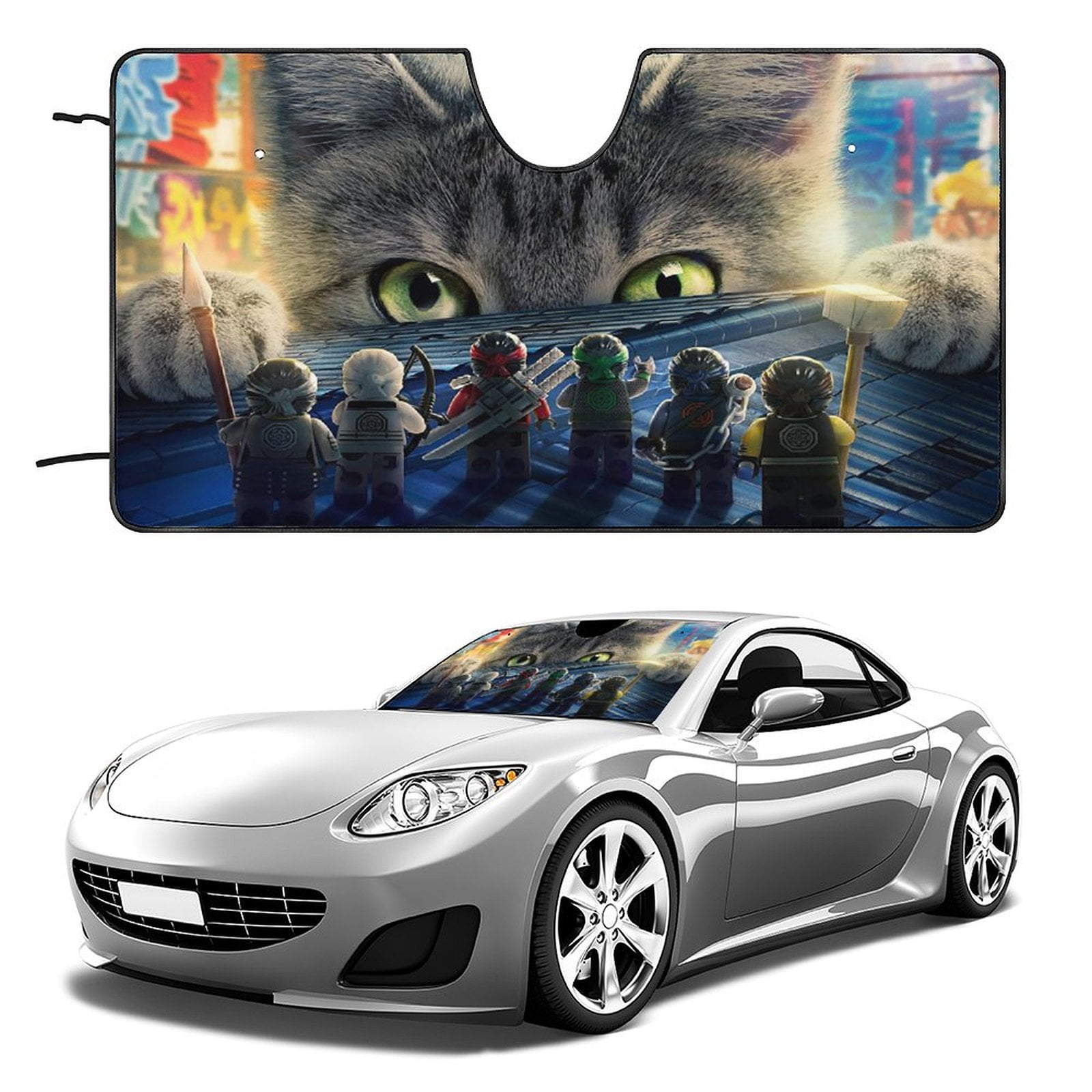 Ninjago Car Windshield Sun Shade, Foldable Sun Shade for Car Truck SUV ...