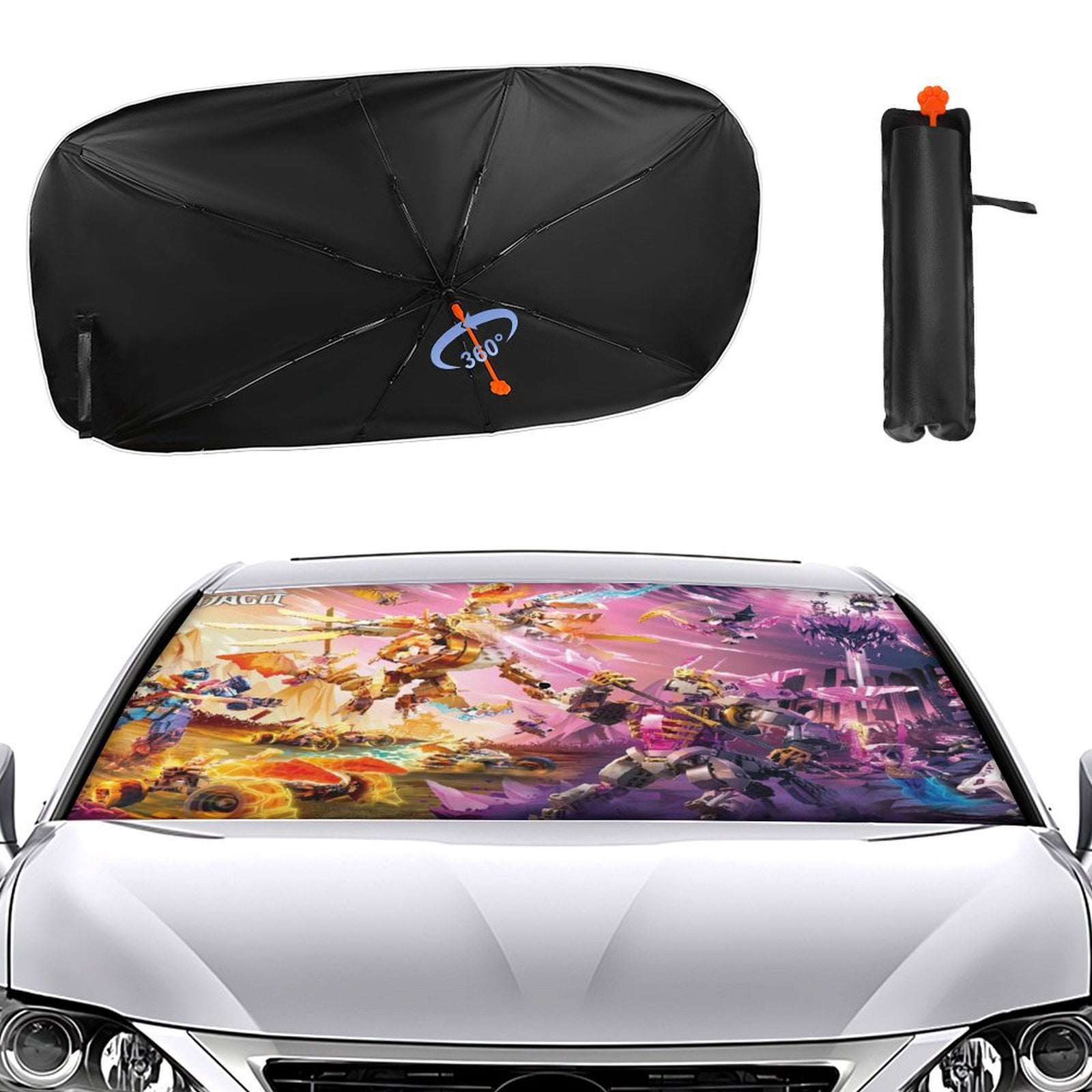 Ninjago Car Windshield Sun Shade Umbrella, UV Protection & Heat ...