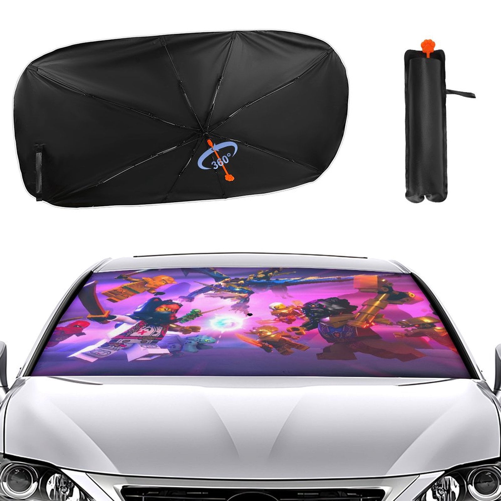 Ninjago Car Windshield Sun Shade Umbrella, UV Protection & Heat ...