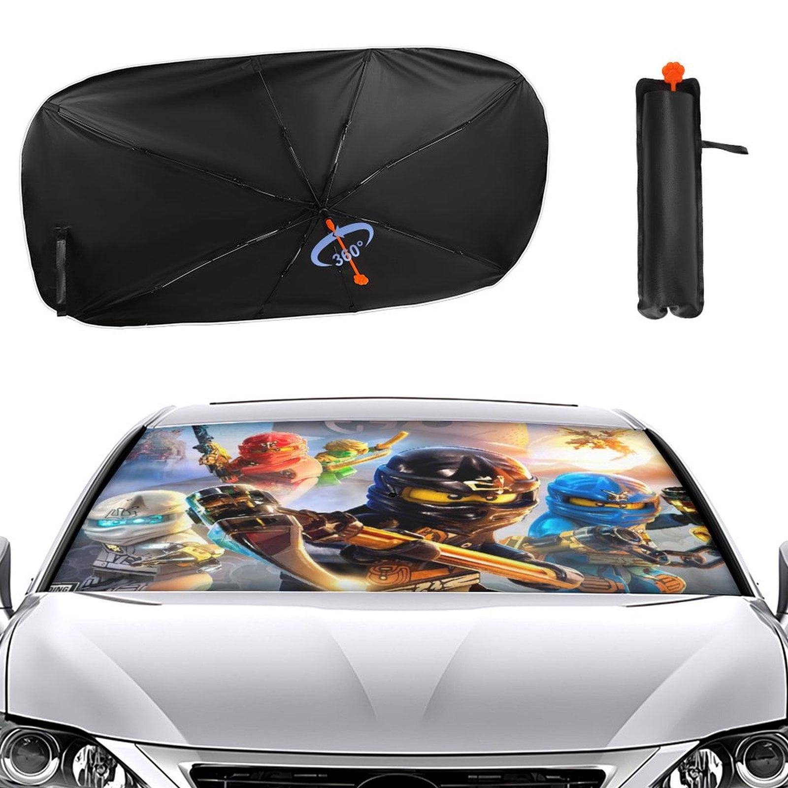 Ninjago Car Windshield Sun Shade Umbrella, UV Protection & Heat ...
