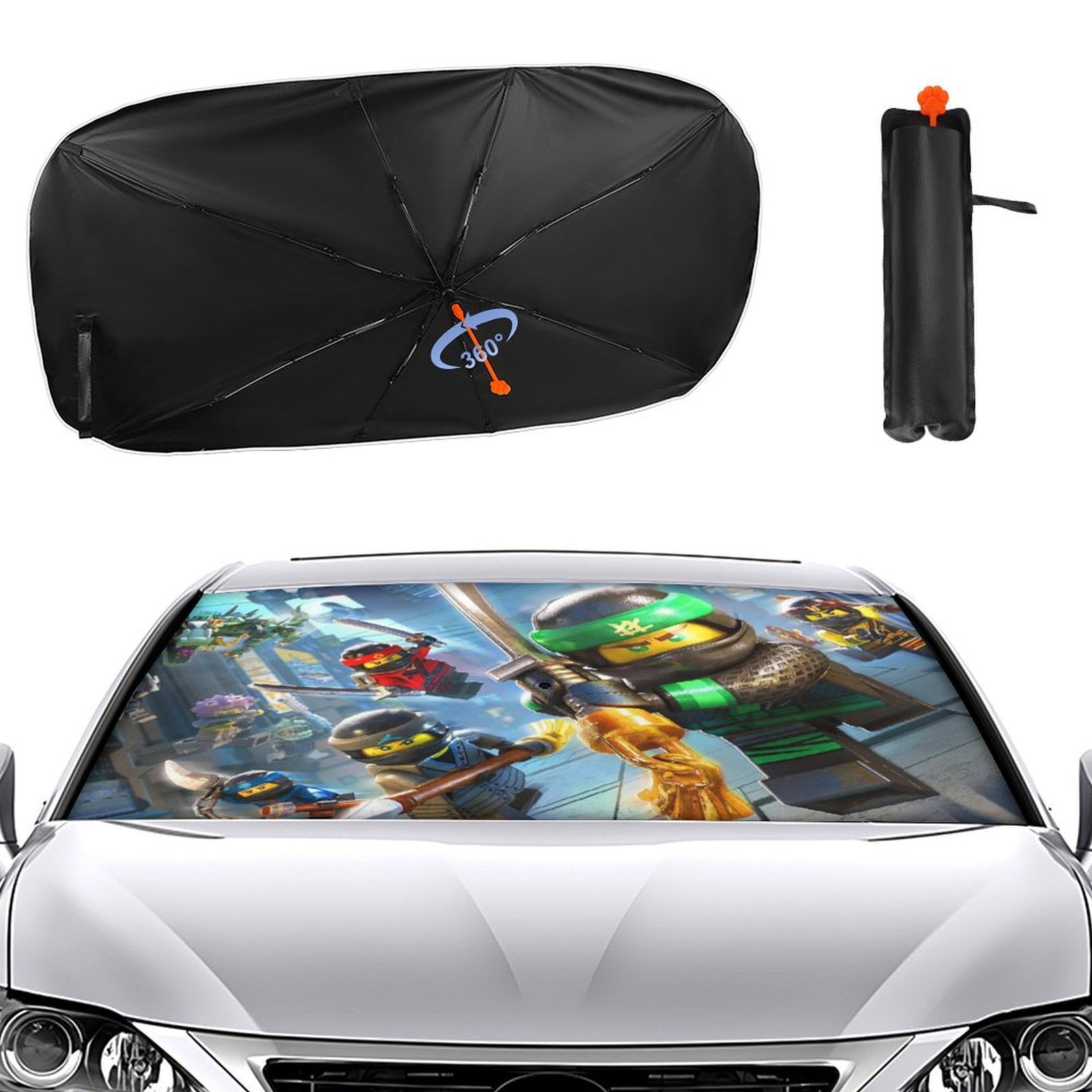 Ninjago Car Windshield Sun Shade Umbrella, Windshield Sun Shade Cover ...
