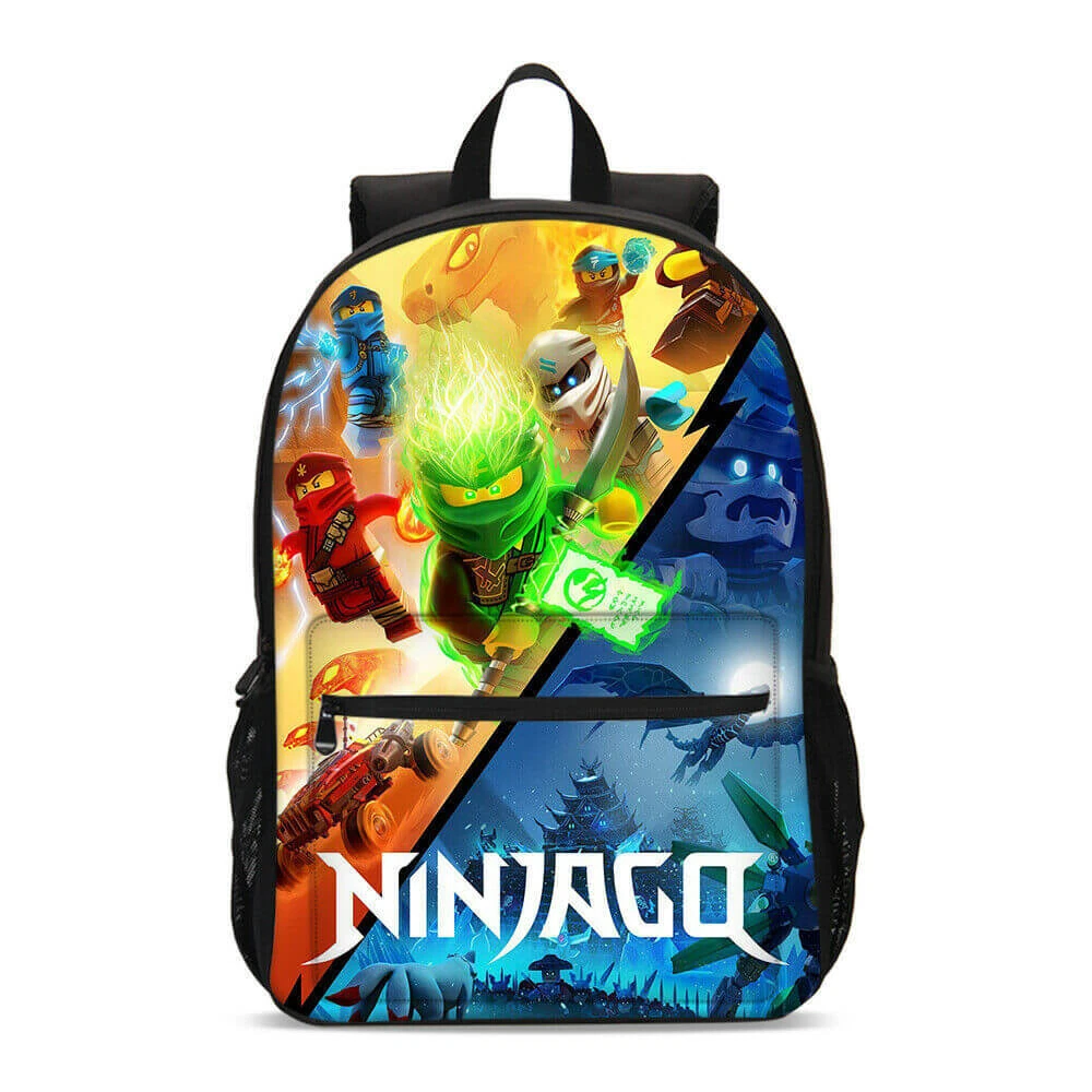 Ninjago Backpacks Cartoon Print Fashion Large Capacity Sports Travel ...