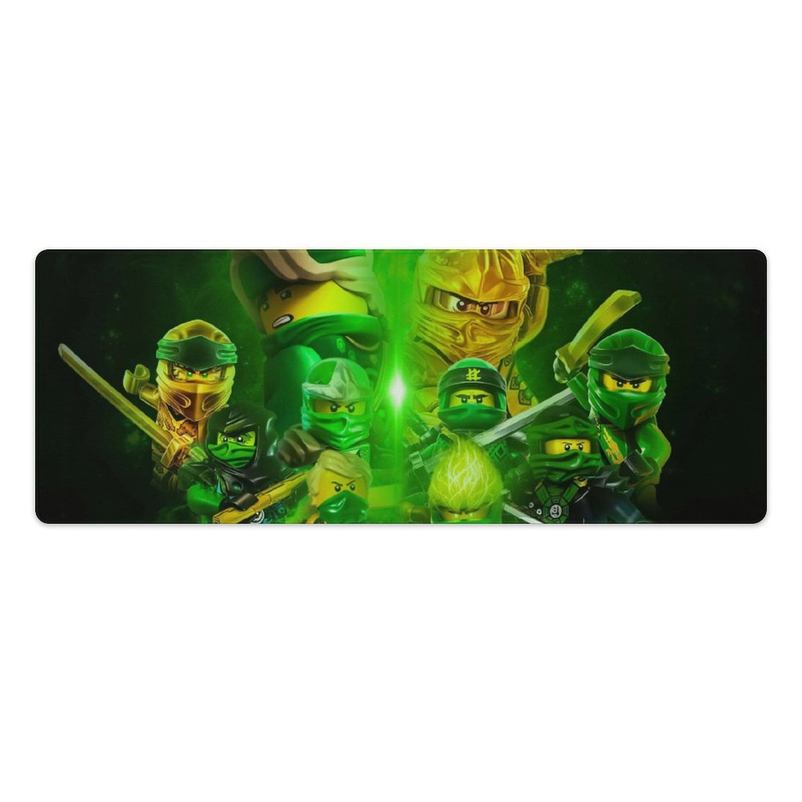 Ninjago Green Mouse Pad No-sliped Large Mousepad Extended Gaming Desk ...