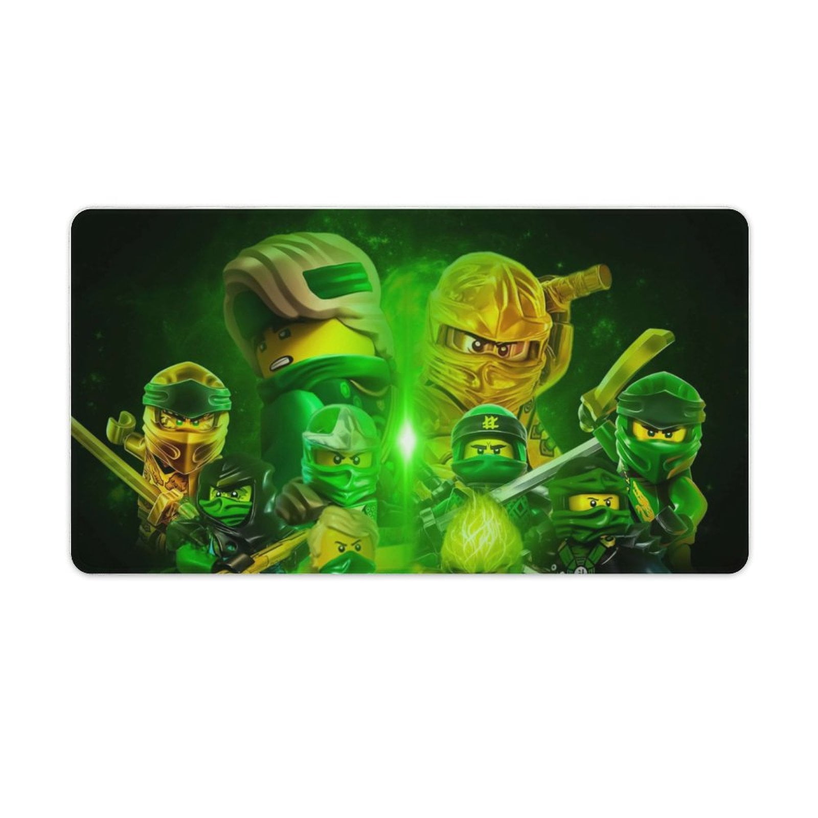 Ninjago Green Mouse Pad No-sliped Large Mousepad Extended Gaming Desk ...