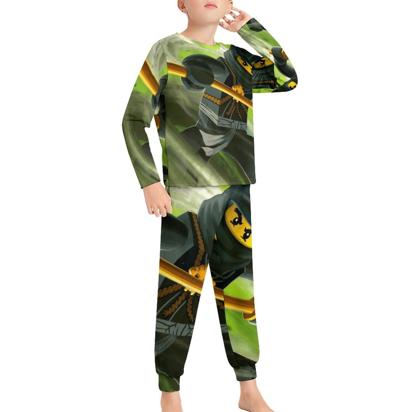 Ninjago Ki-ds Pajamas 2 Piece Pjs Set Little Big Bo-ys Gi-rls Sleepwear ...