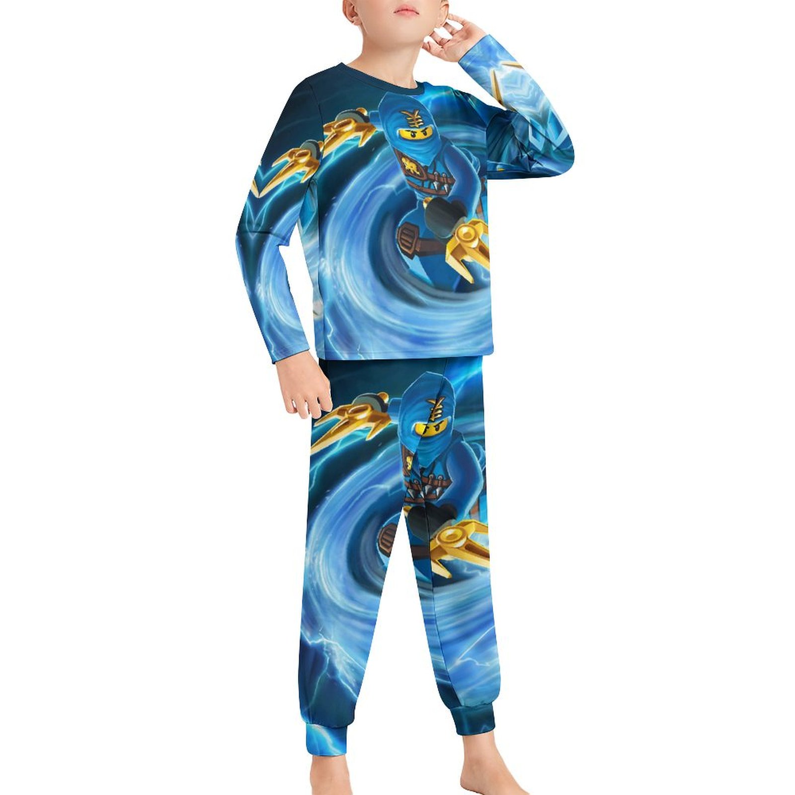 Ninjago Ki-ds Pajamas 2 Piece Pjs Set Little Big Bo-ys Gi-rls Sleepwear ...