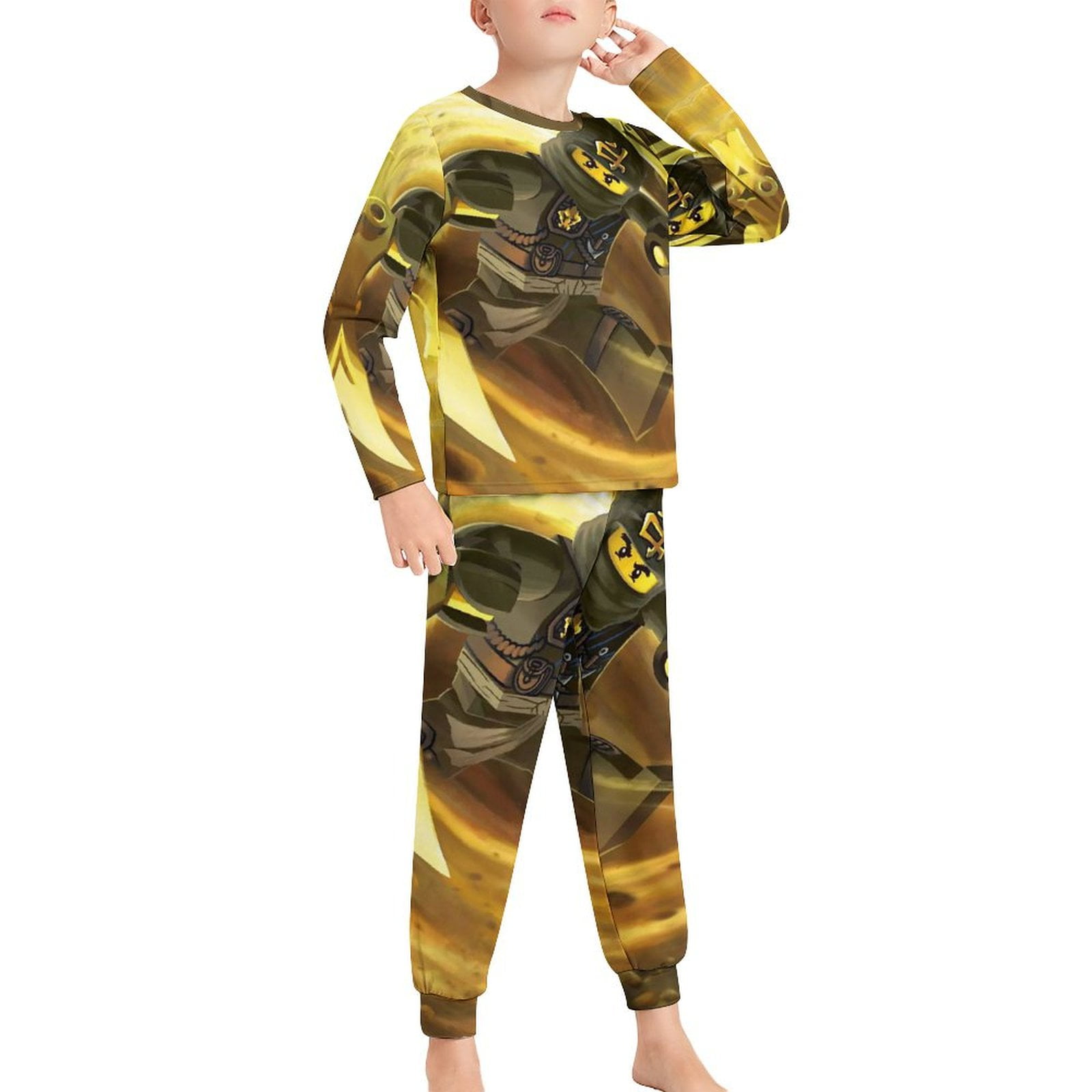 Ninjago Ki-ds Pajamas 2 Piece Pjs Set Little Big Bo-ys Gi-rls Sleepwear ...