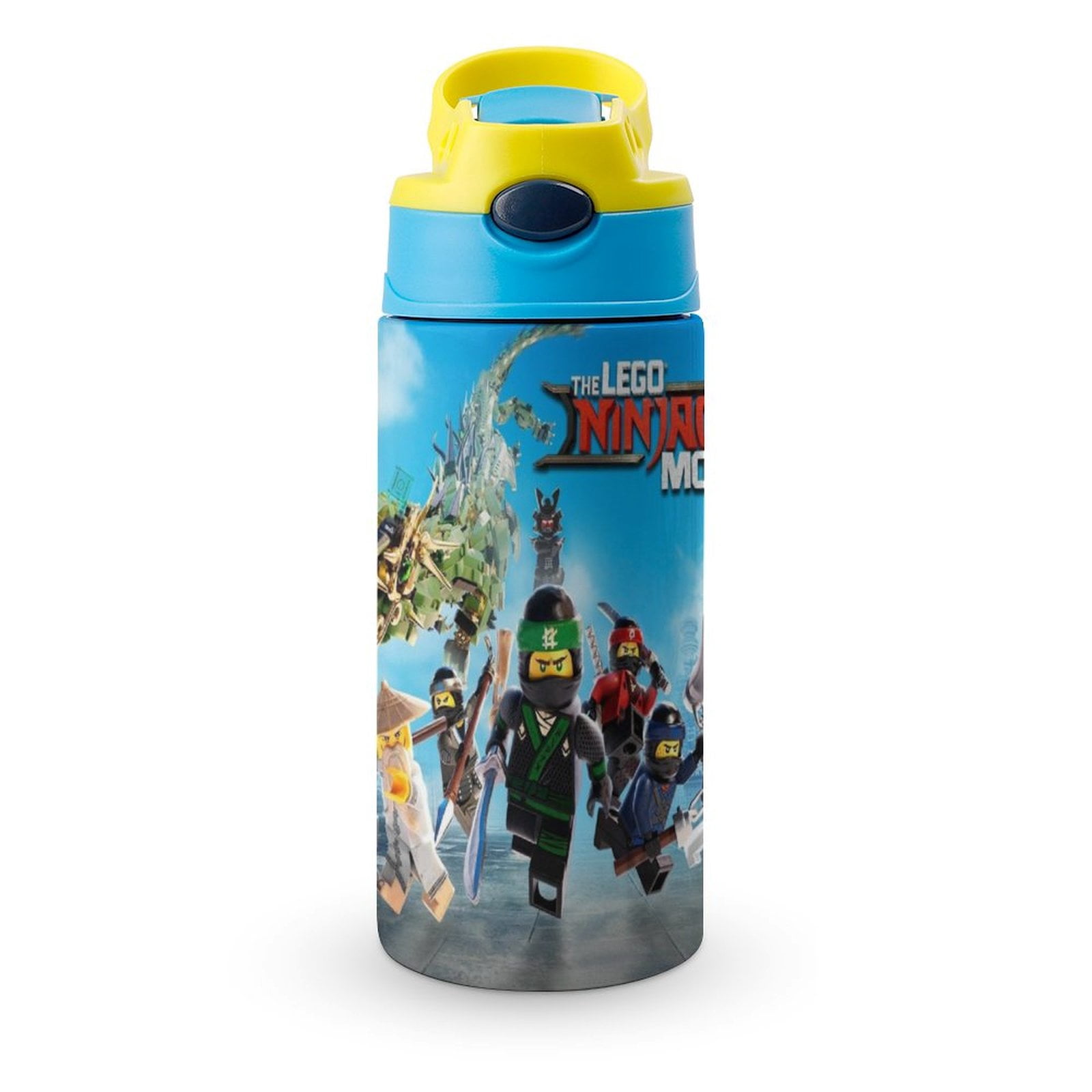 Ninjago Kids Water Bottle with Straw - Stainless Steel Travel Cup ...