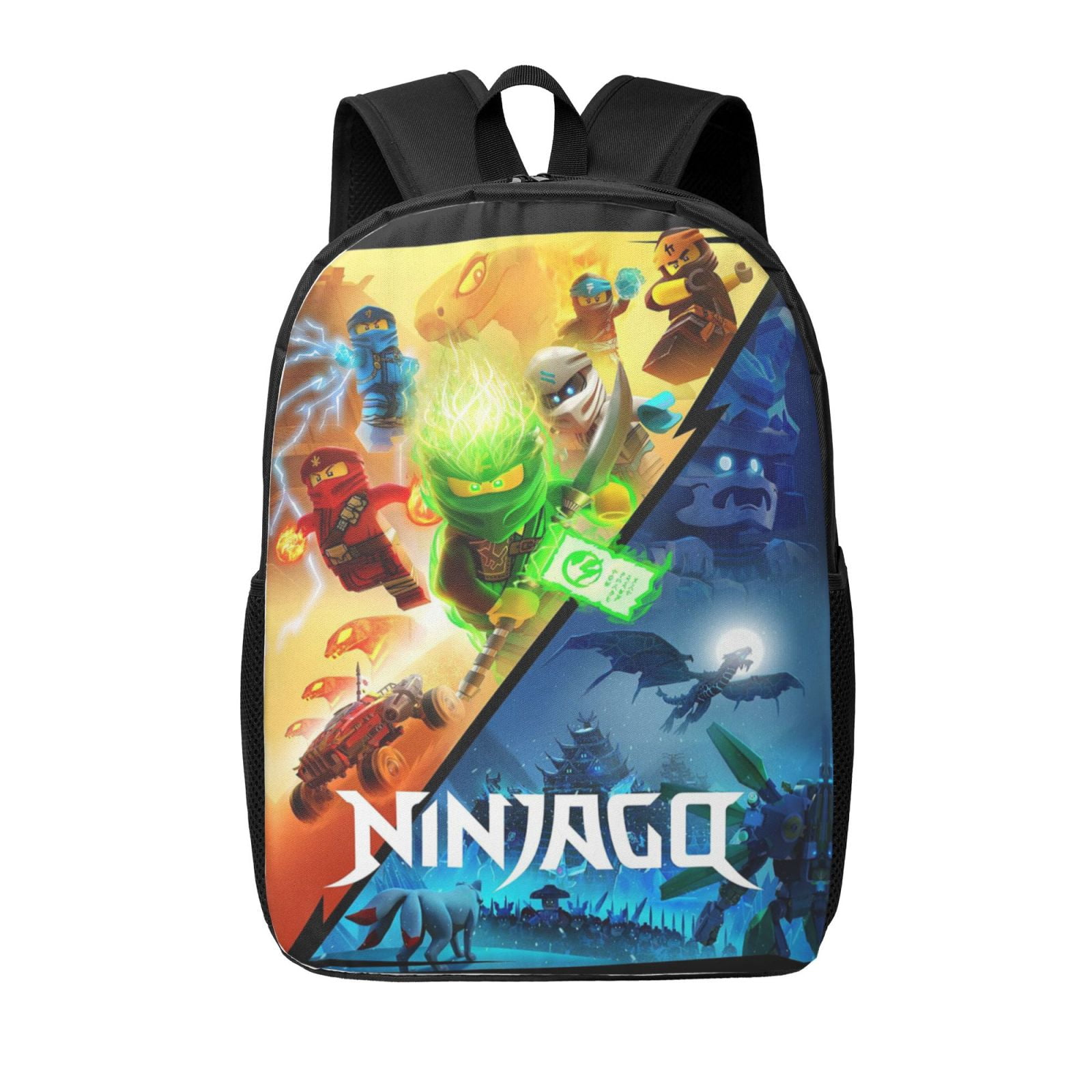 Ninjago Laptop Backpack College School Travel Daypack 2 Compartment ...