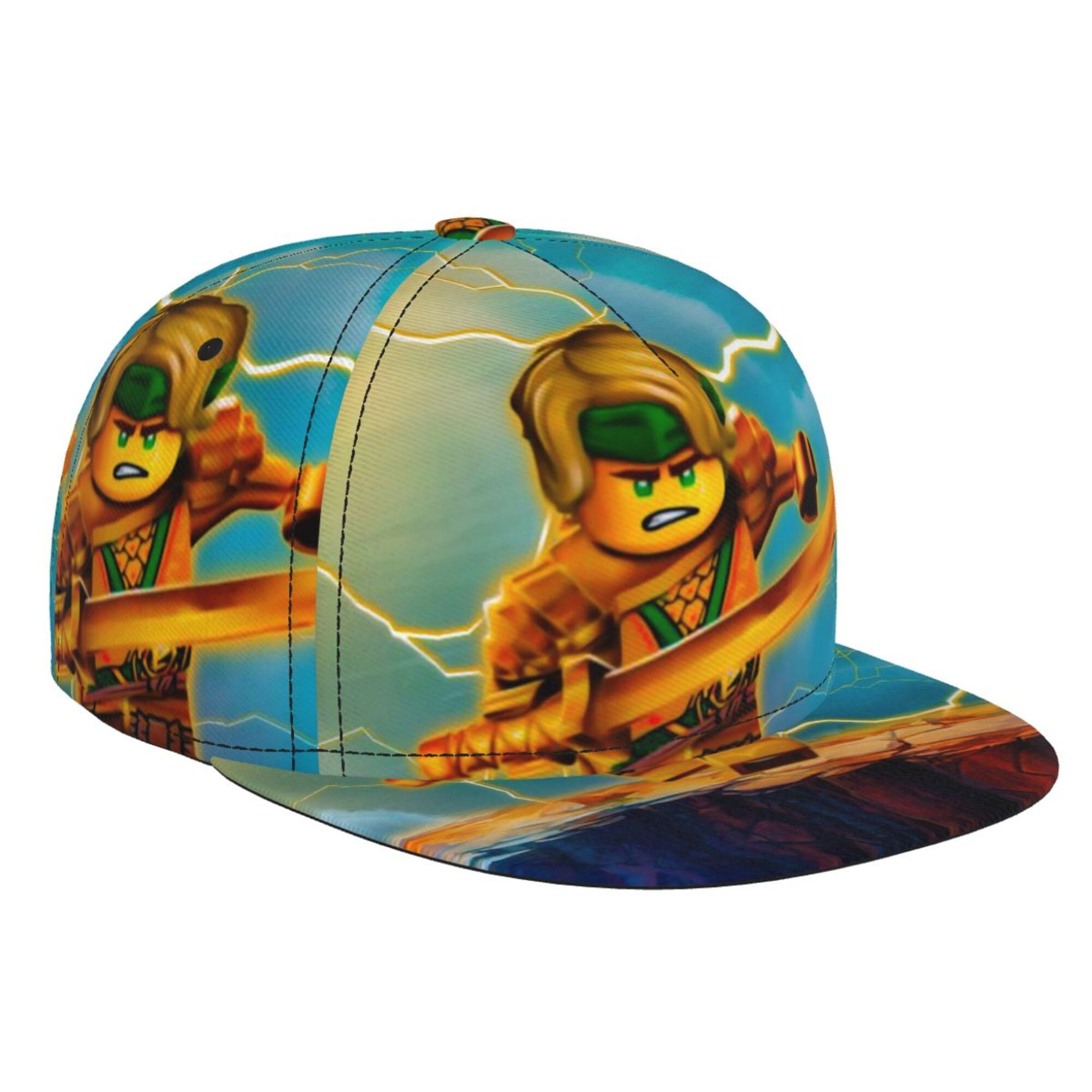 Ninjago Legacy Golden Ninja Lloyd Baseball Cap Adjustable Brim Bill Hat ...