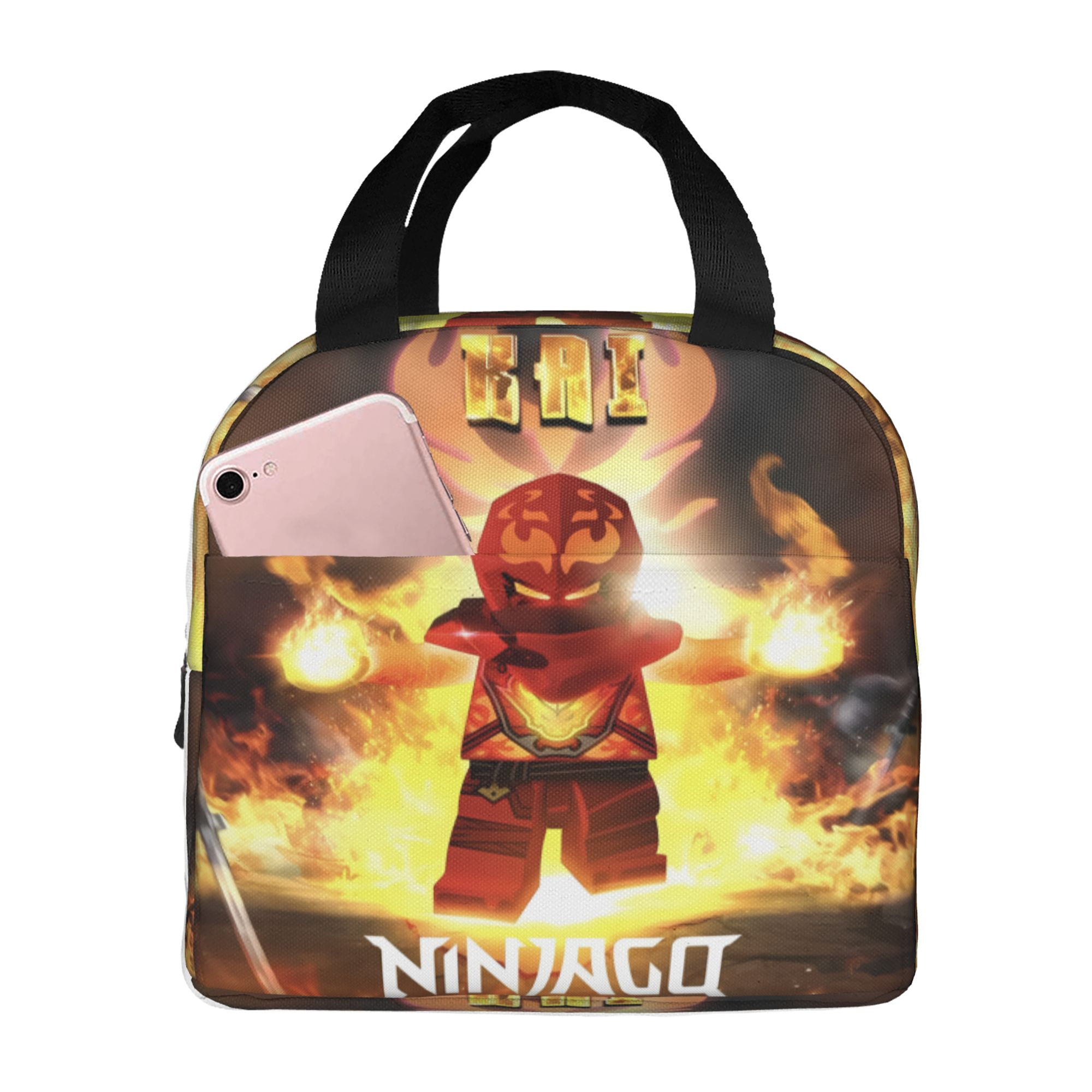 Ninjago Lunch Bag Tote Bag Insulated Lunch Box Picnic Beach Fishing ...