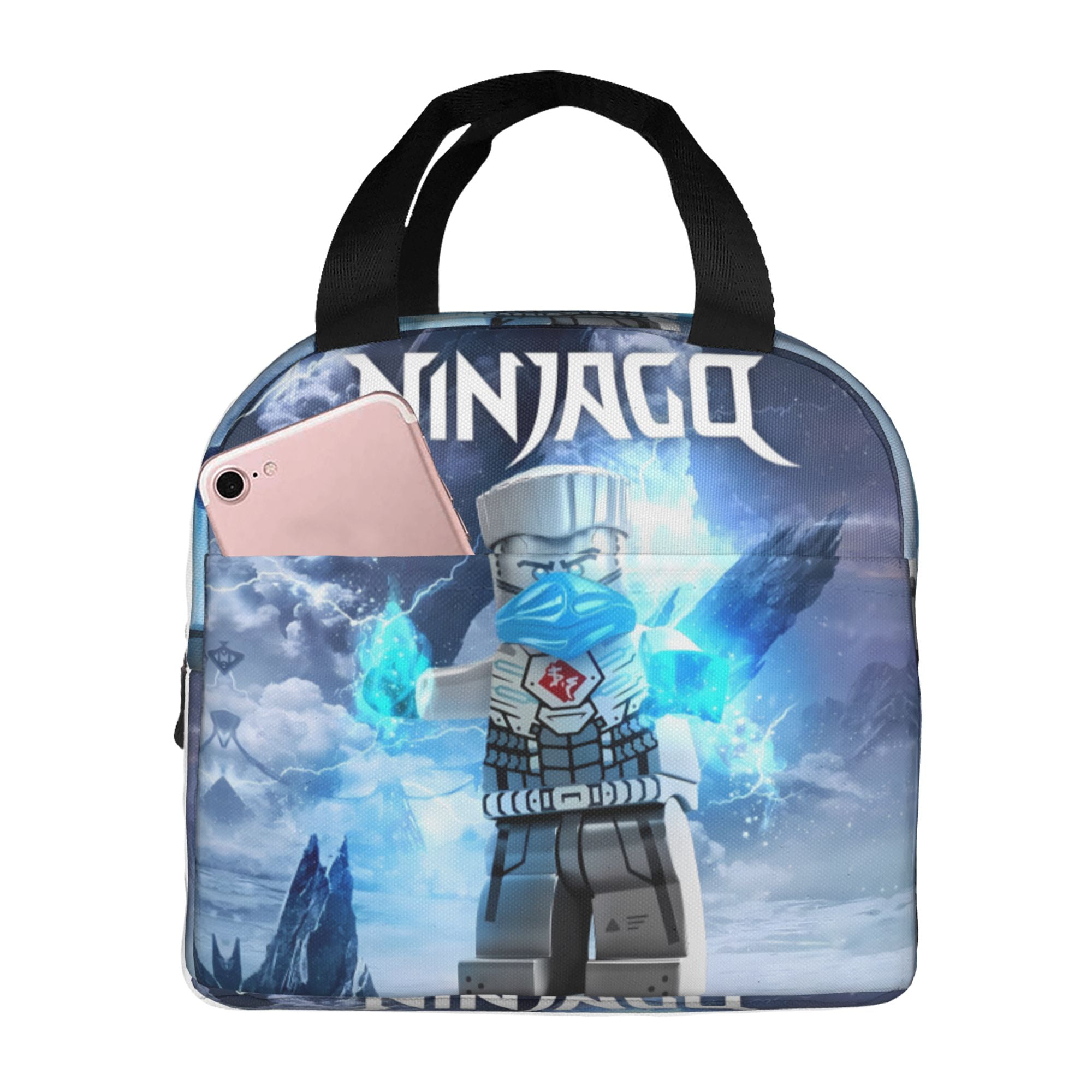 Ninjago Lunch Bag Tote Bag Insulated Lunch Box Picnic Beach Fishing ...