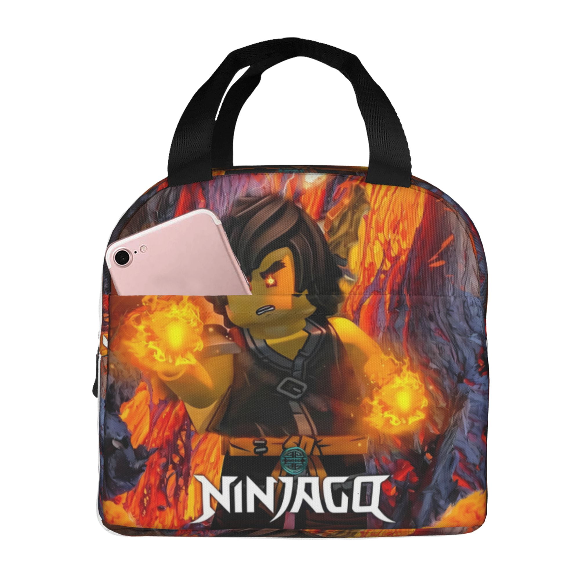Ninjago Lunch Bag Tote Bag Insulated Lunch Box Picnic Beach Fishing ...