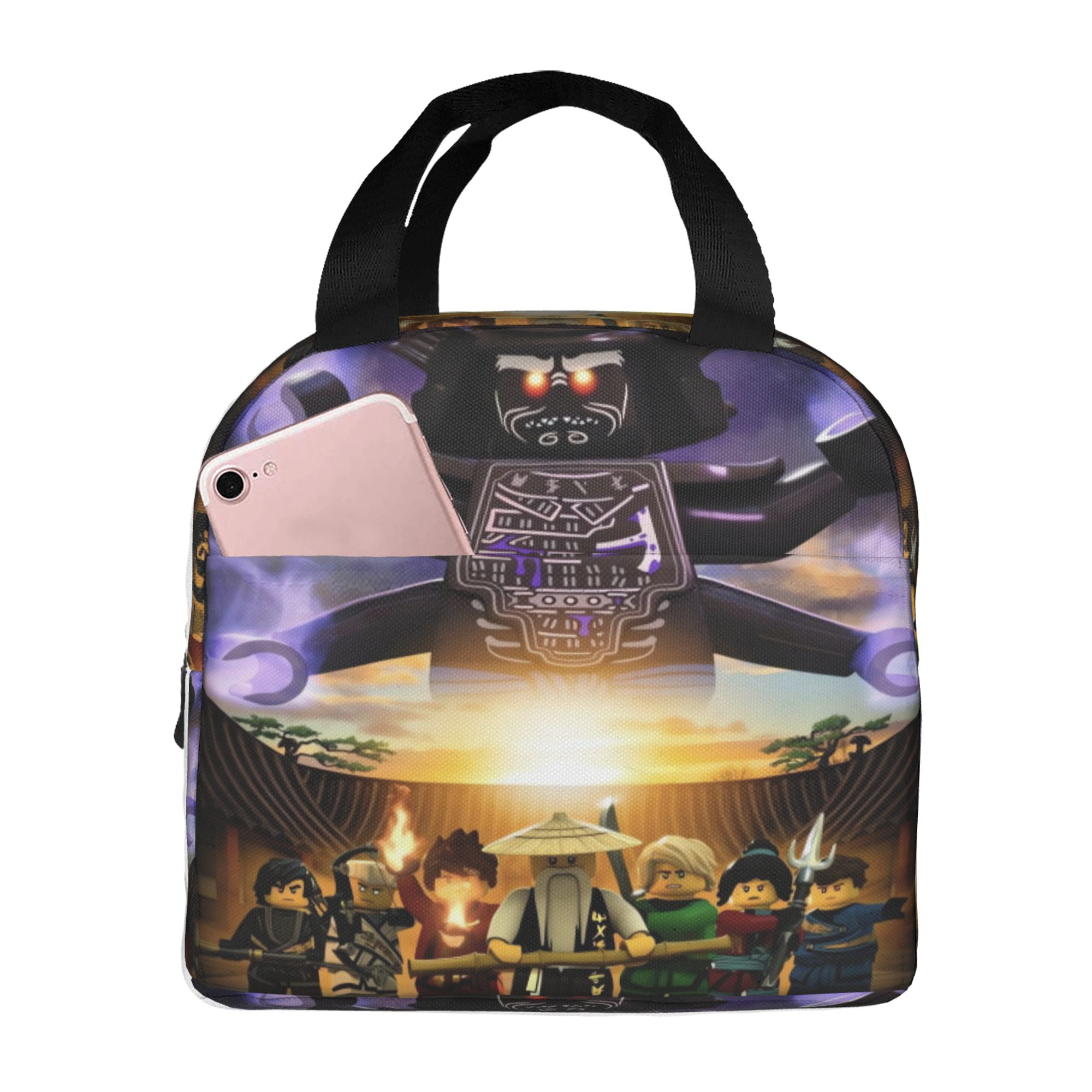 Ninjago Lunch Bag Tote Bag Insulated Lunch Box Picnic Beach Fishing ...