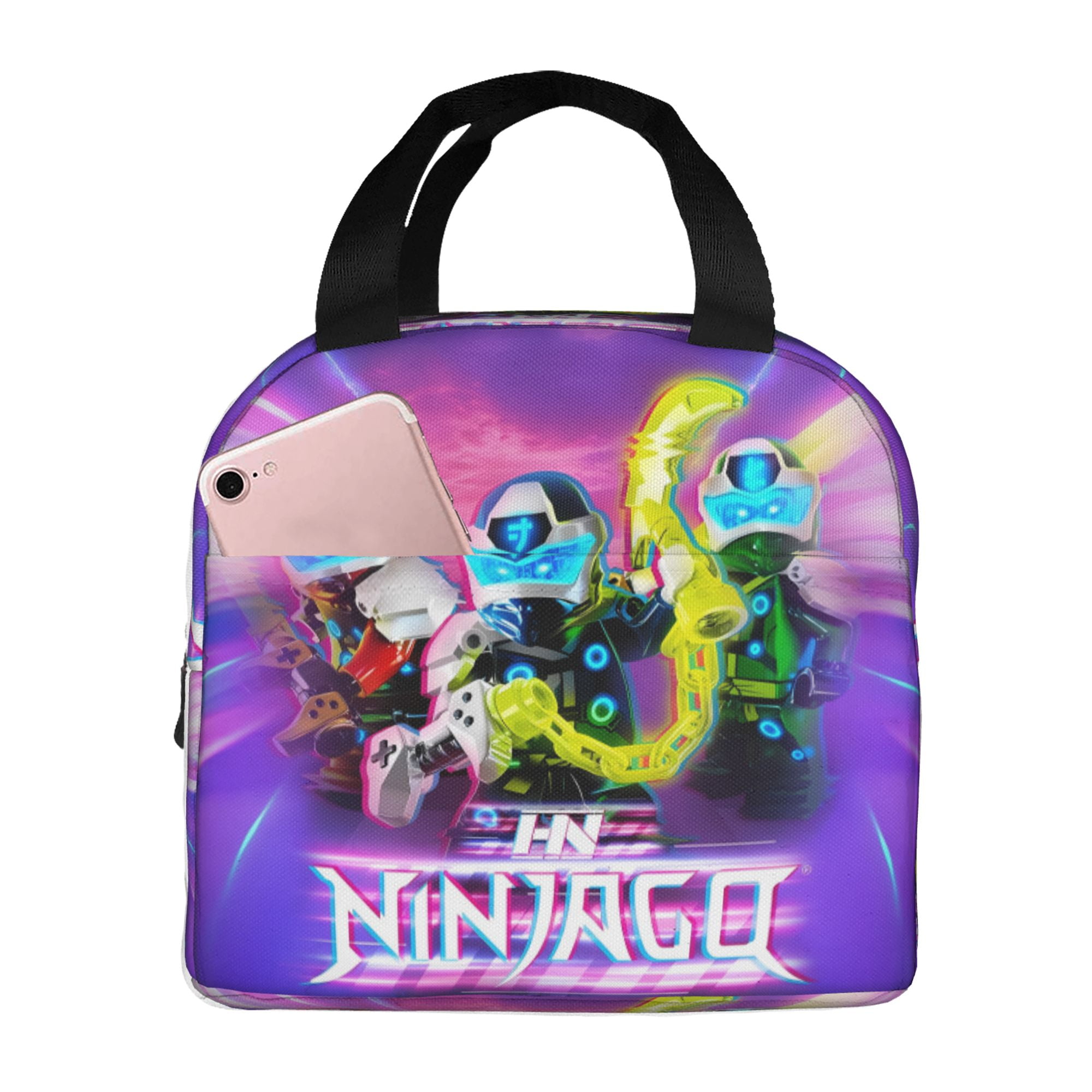 Ninjago Lunch Bag Tote Bag Insulated Lunch Box Picnic Beach Fishing ...