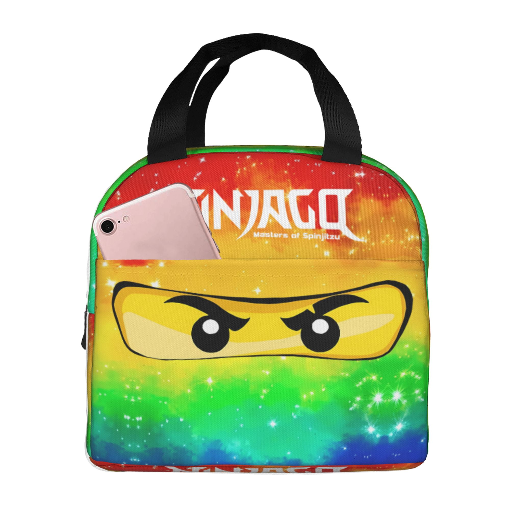 Ninjago Lunch Bag Tote Bag Insulated Lunch Box Picnic Beach Fishing ...