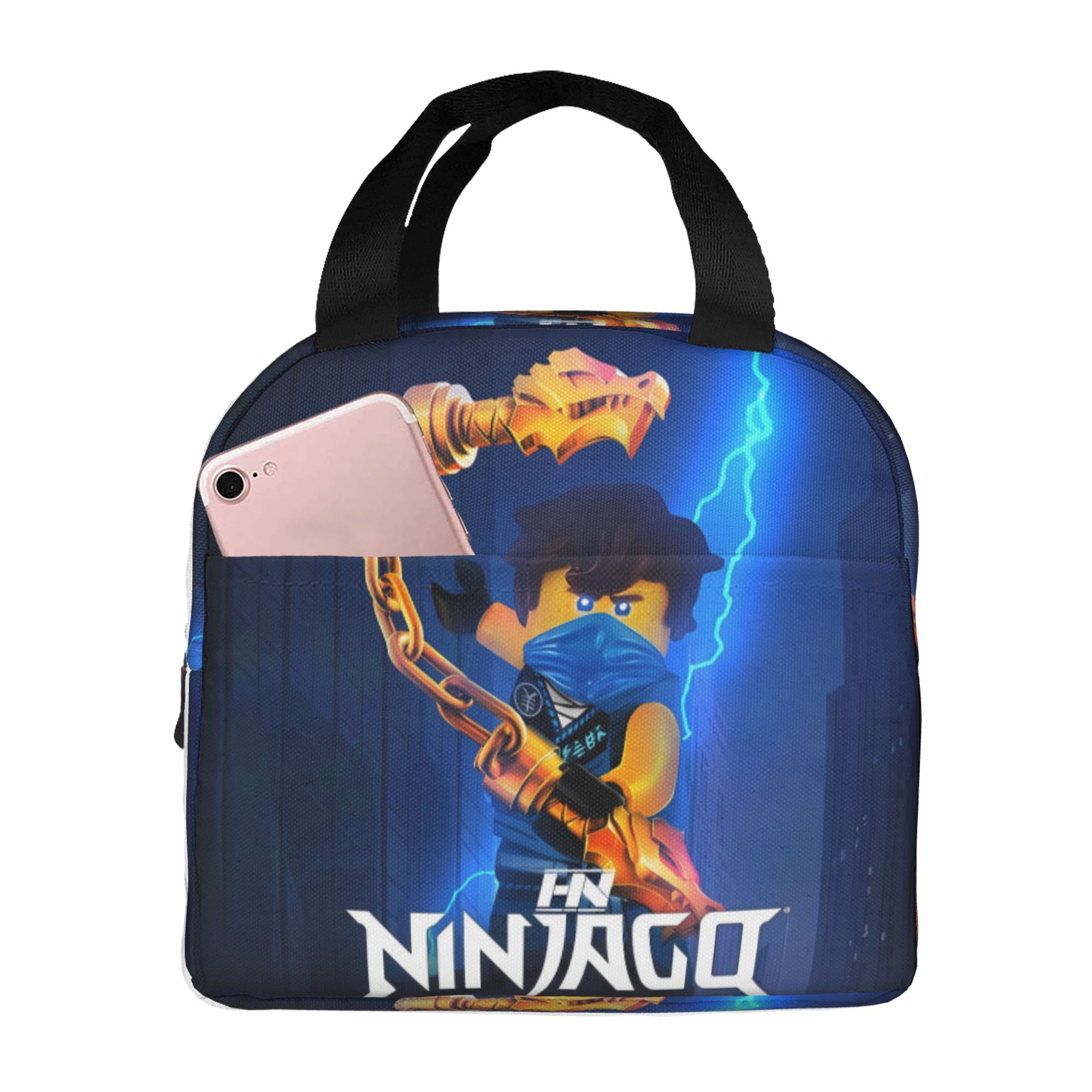 Ninjago Lunch Bag Tote Bag Insulated Lunch Box Picnic Beach Fishing ...