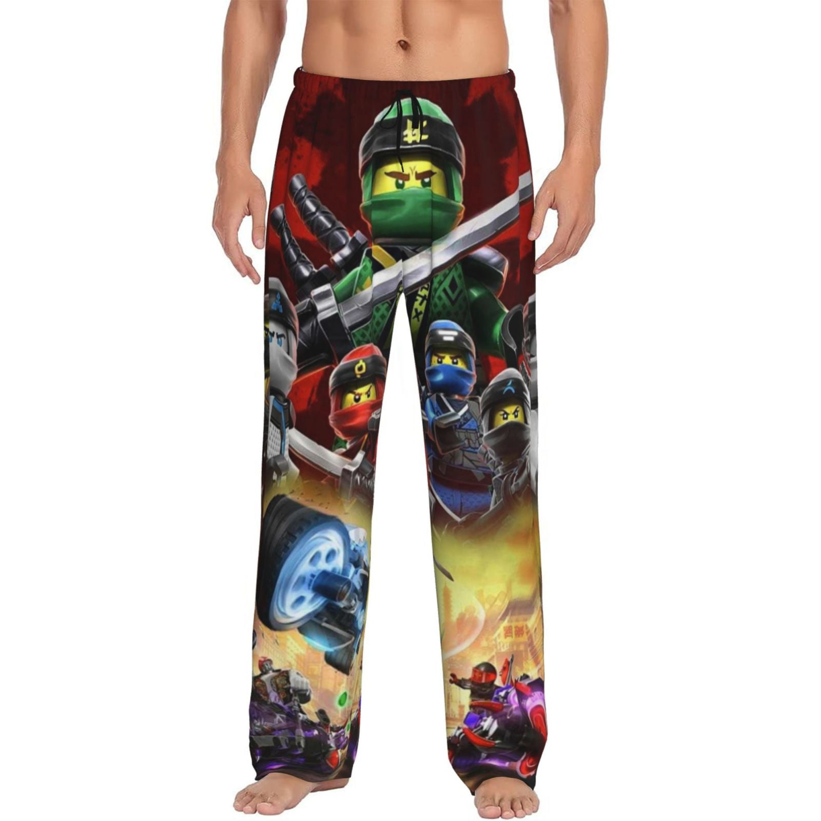 Ninjago Men's Pajama Pants With Pockets Fashion Cozy Daily Lounge Sleep ...