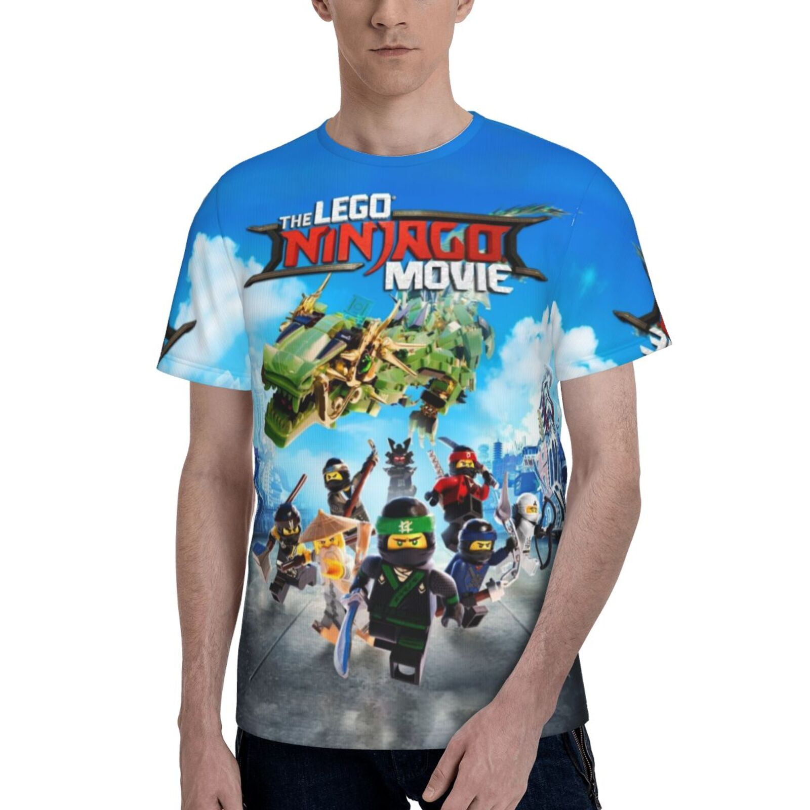 Ninjago Mens 3d Graphic Print Shirts Casual Short Sleeve Tee Shirts - Walmart.com