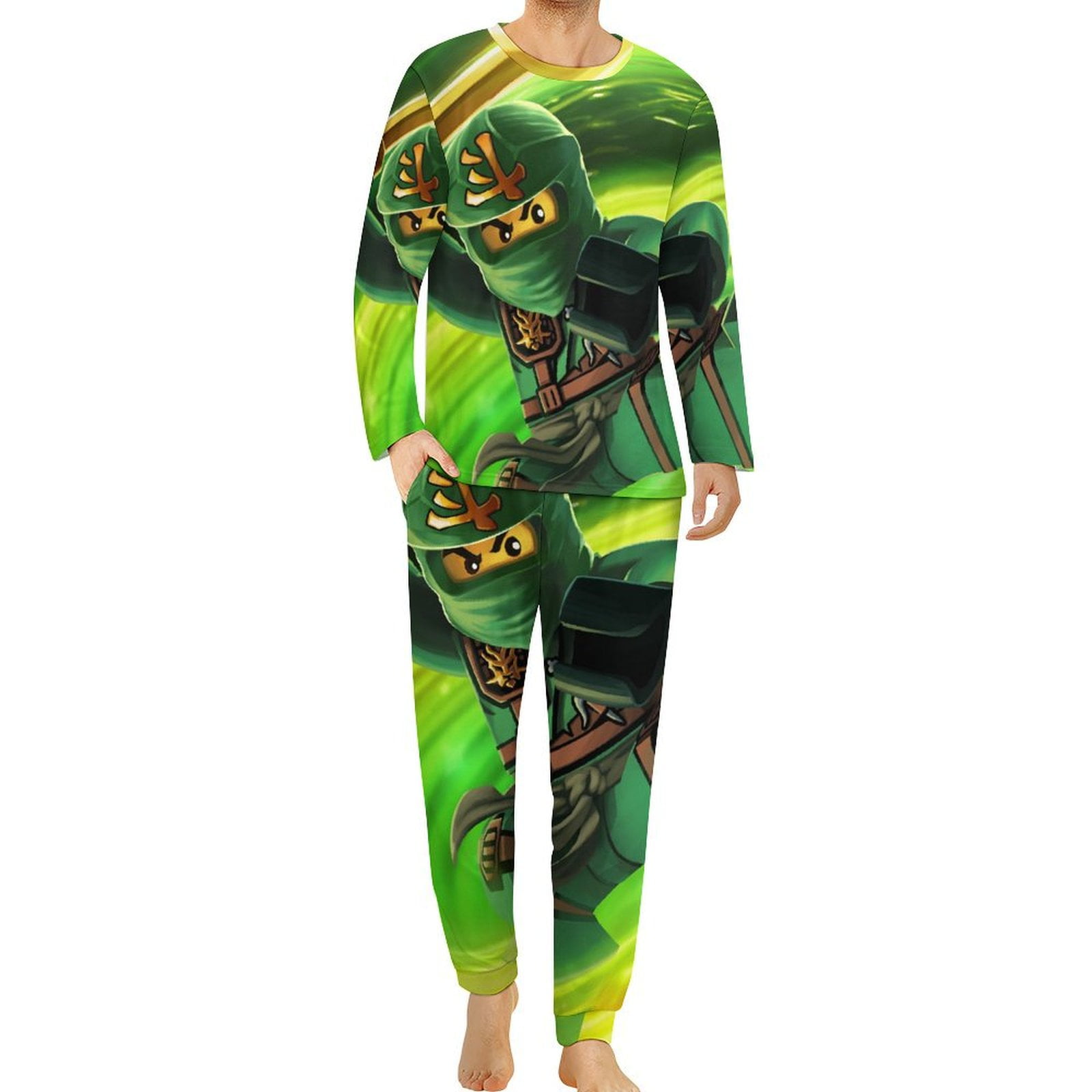 Ninjago Mens Pajamas Set Long Sleeve PJs Sleepwear - Walmart.com