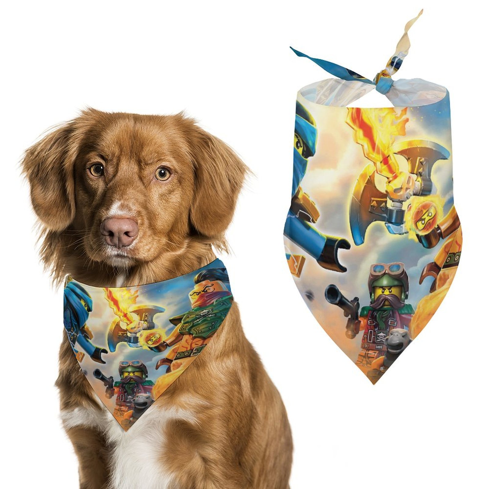 Ninjago Paws Dog Bandana for Small Medium Large Dogs, Cat Dogs Kerchief ...