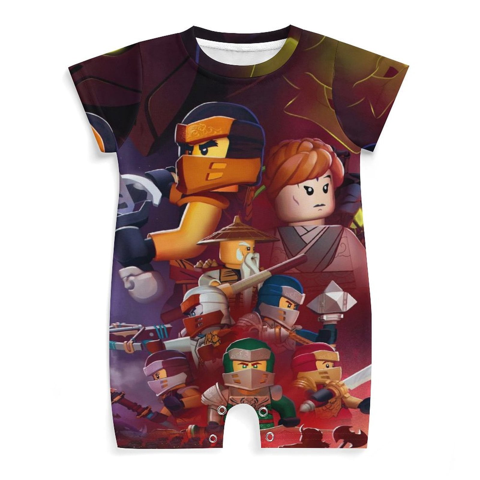 Ninjago Poster Baby One-Piece Rompers Summer Short Sleeve Outfit ...