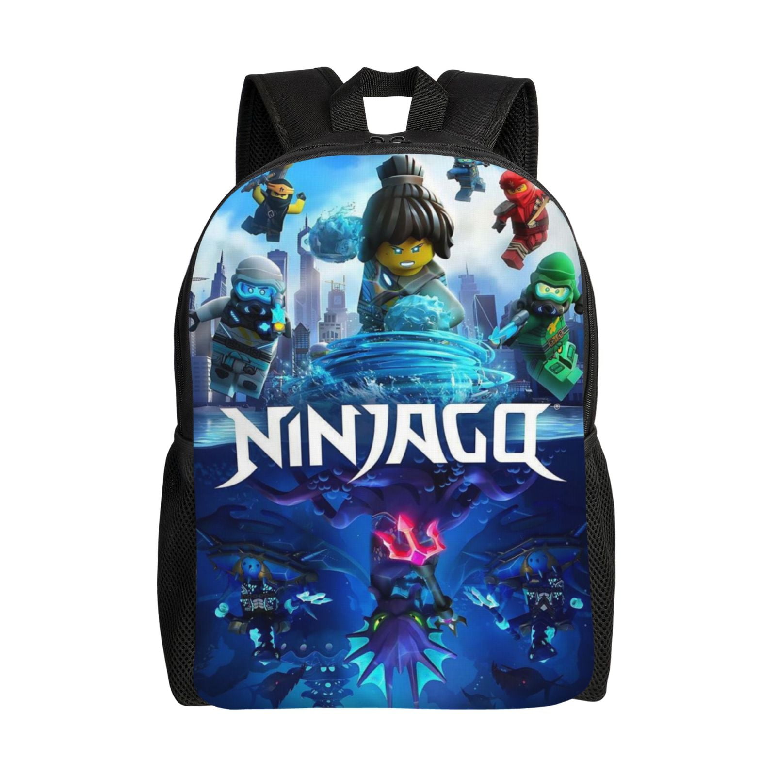 Ninjago Poster Laptop Backpack Lightweight Basic Unisex Daypack School ...