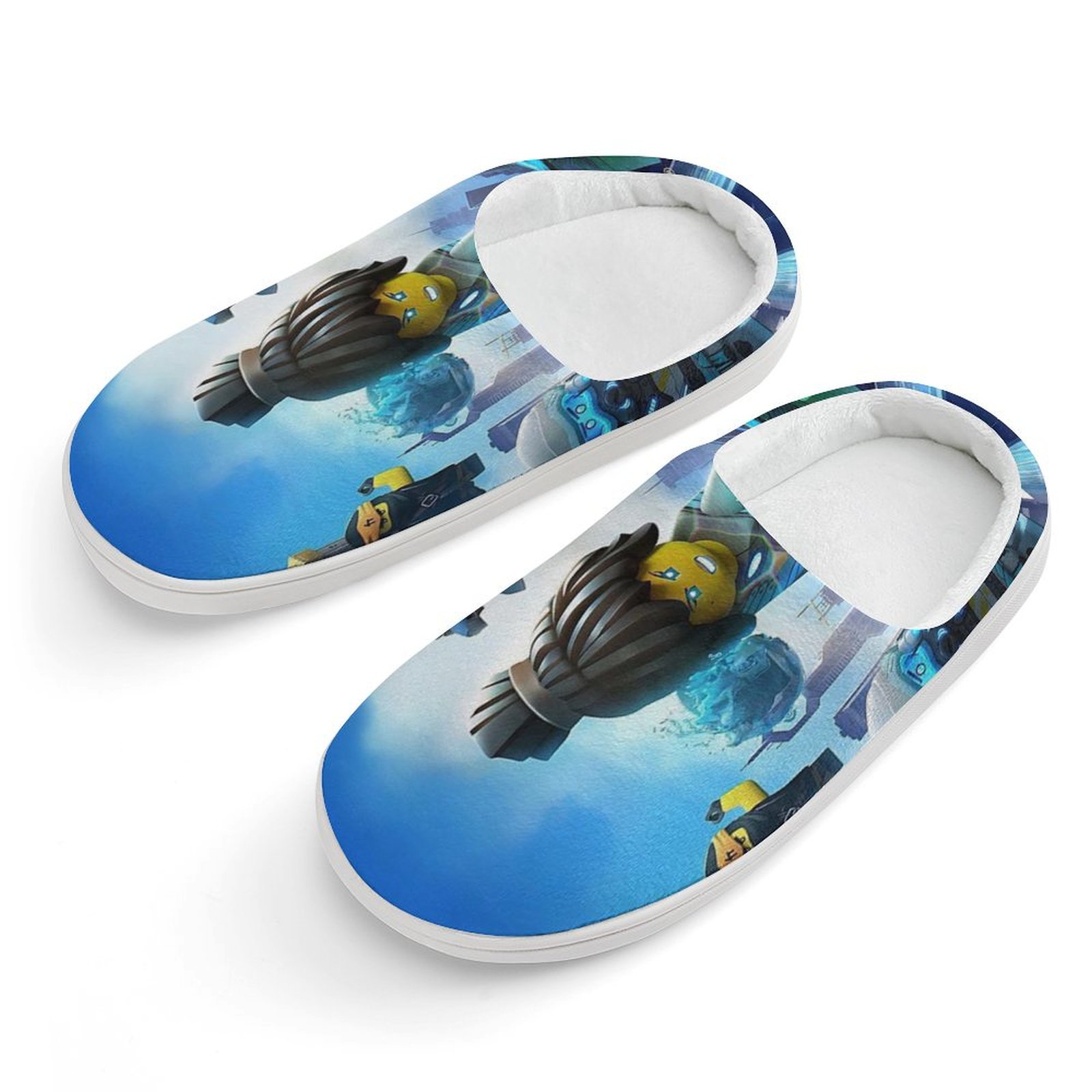 Ninjago Poster Soft Plush Slippers for Boys Girls Winter Warm Cotton ...