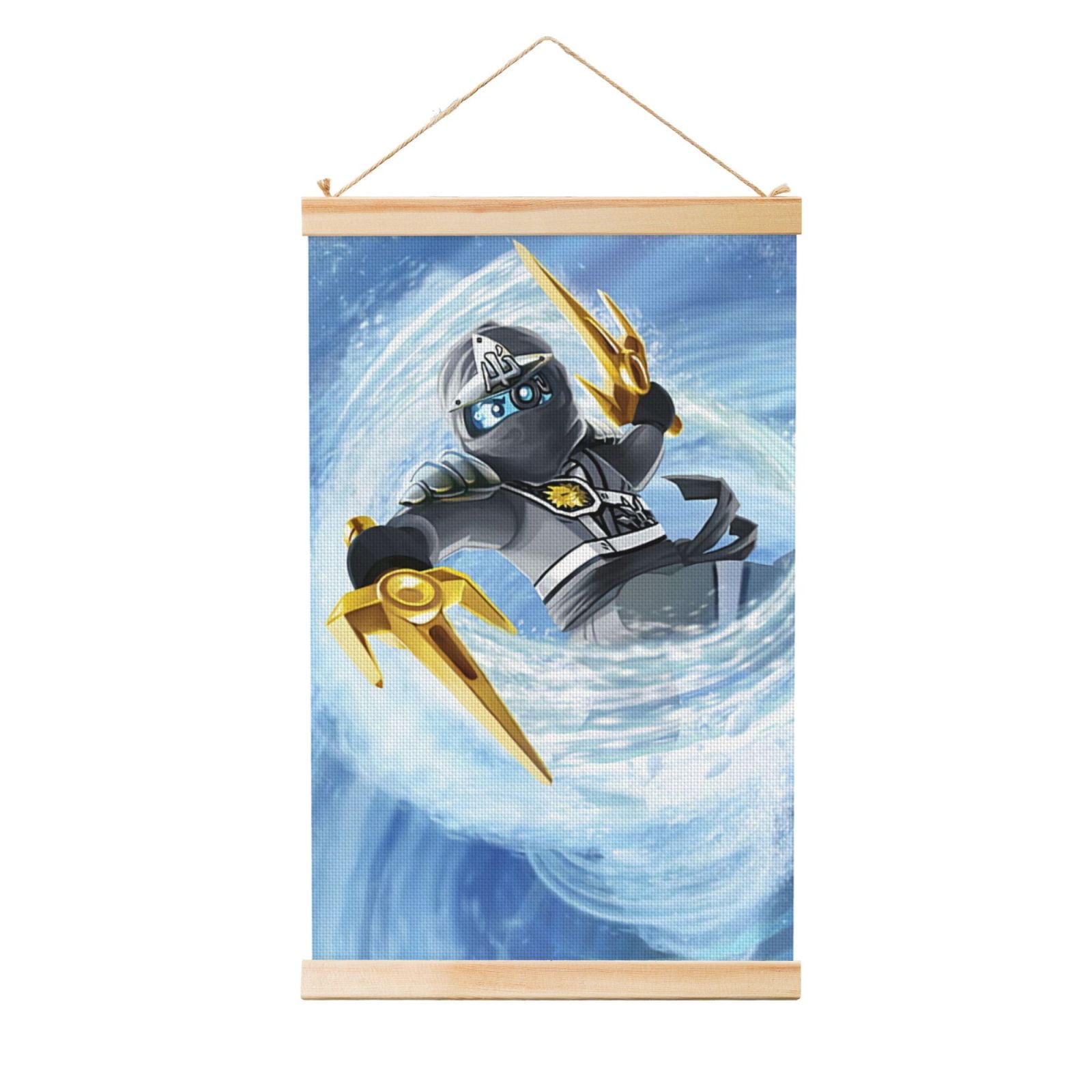 Ninjago Posters Wall Hanging Wooden Shaft Poster Wall Art Aesthetic ...