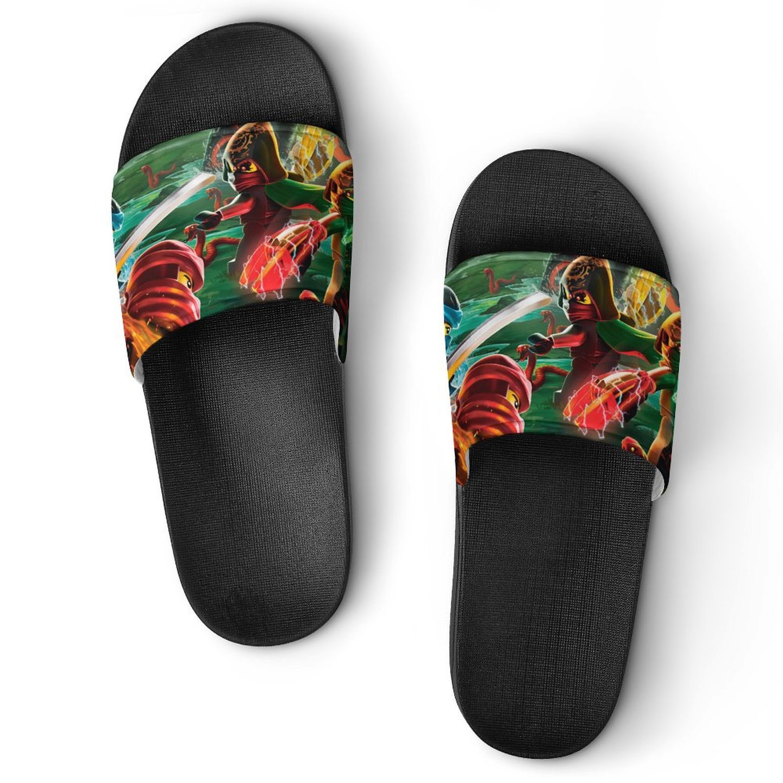 Ninjago Shower Slippers for Women & Men Non-Slip House Shoes Slide ...