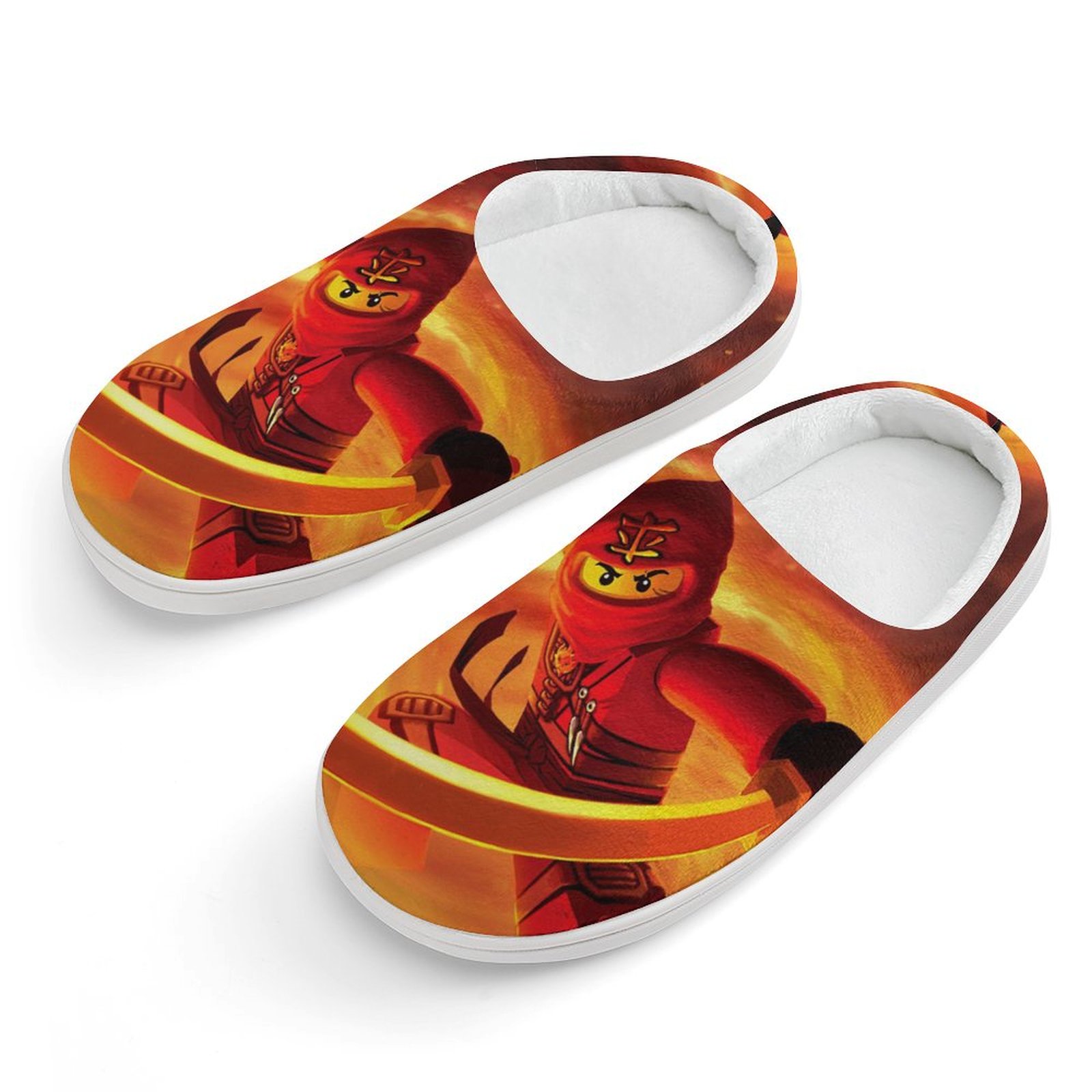 Ninjago Slippers for Kids, Cute Soft Plush Anti-slip Fluffy Fuzzy House ...
