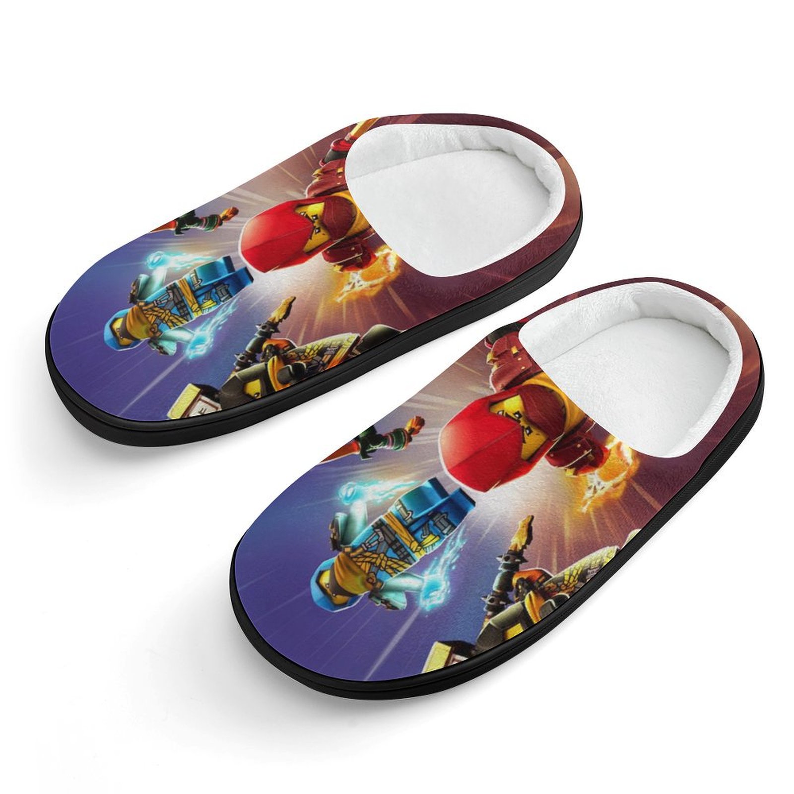 Ninjago Soft Plush Slippers for Boys Girls Winter Warm Cotton Slippers ...